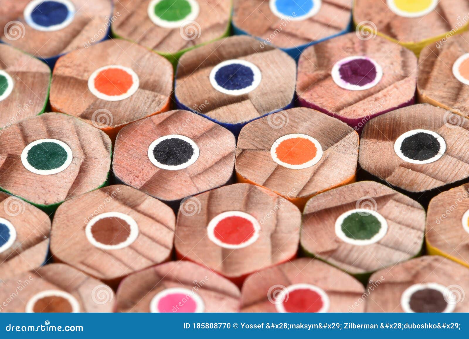 Colored Pencils Background Colored Pencils Back Side Stock Photo ...