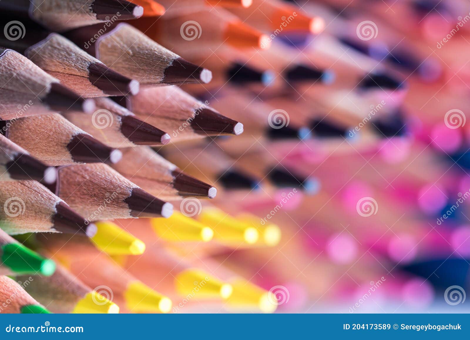 Colored Pencils Background. Drawing, Hobby Stock Image - Image of ...