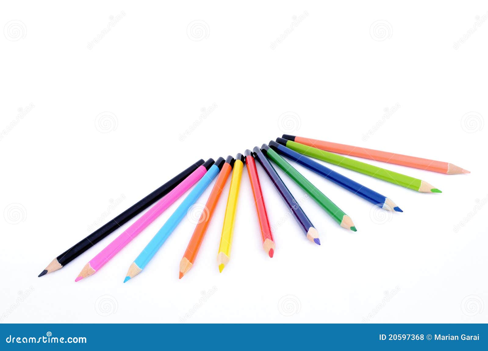 Colored Pencils for Children Stock Photo - Image of pattern, colorful ...