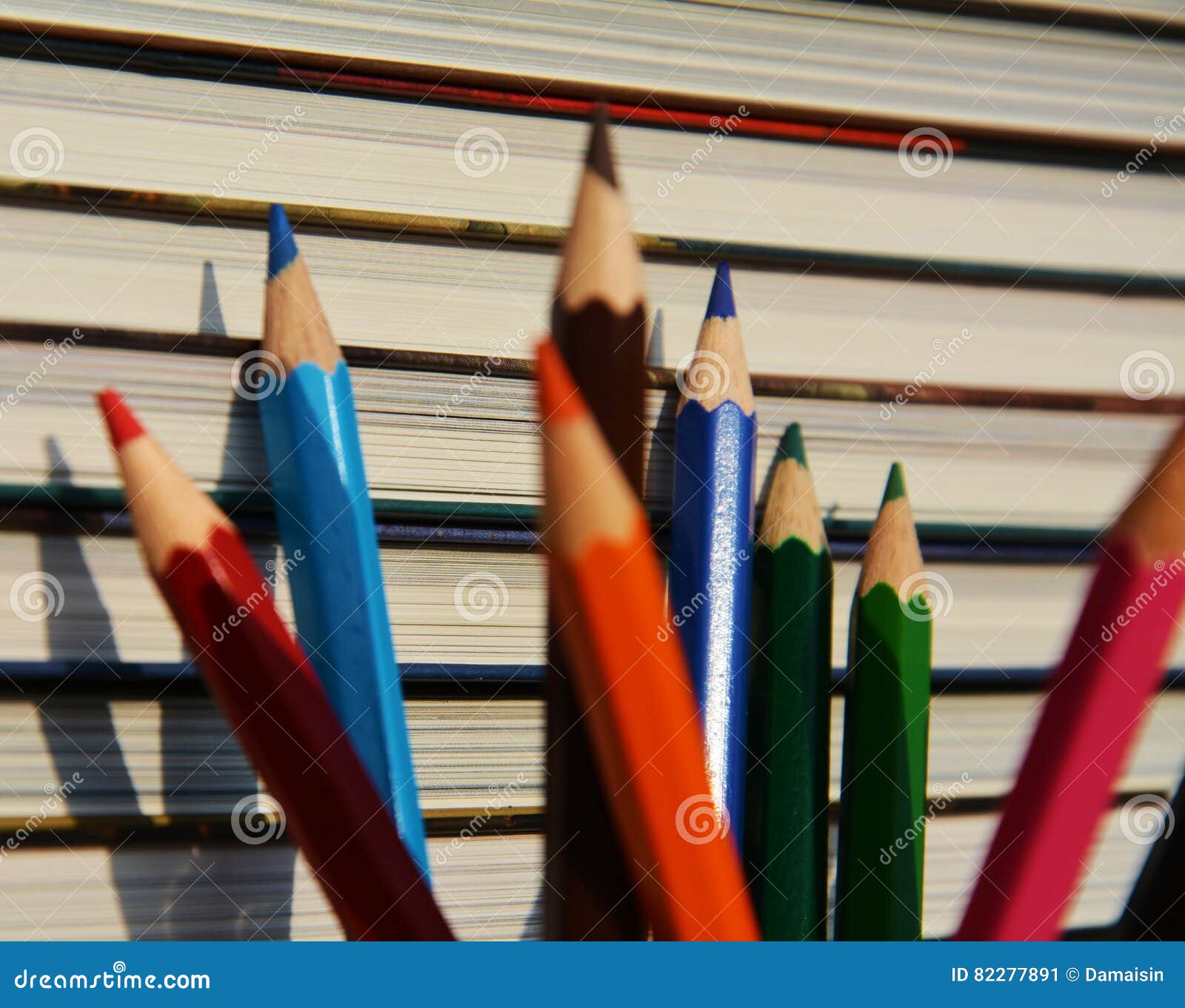 Colored Pencils, Close Up. Educational Image Stock Image - Image of ...