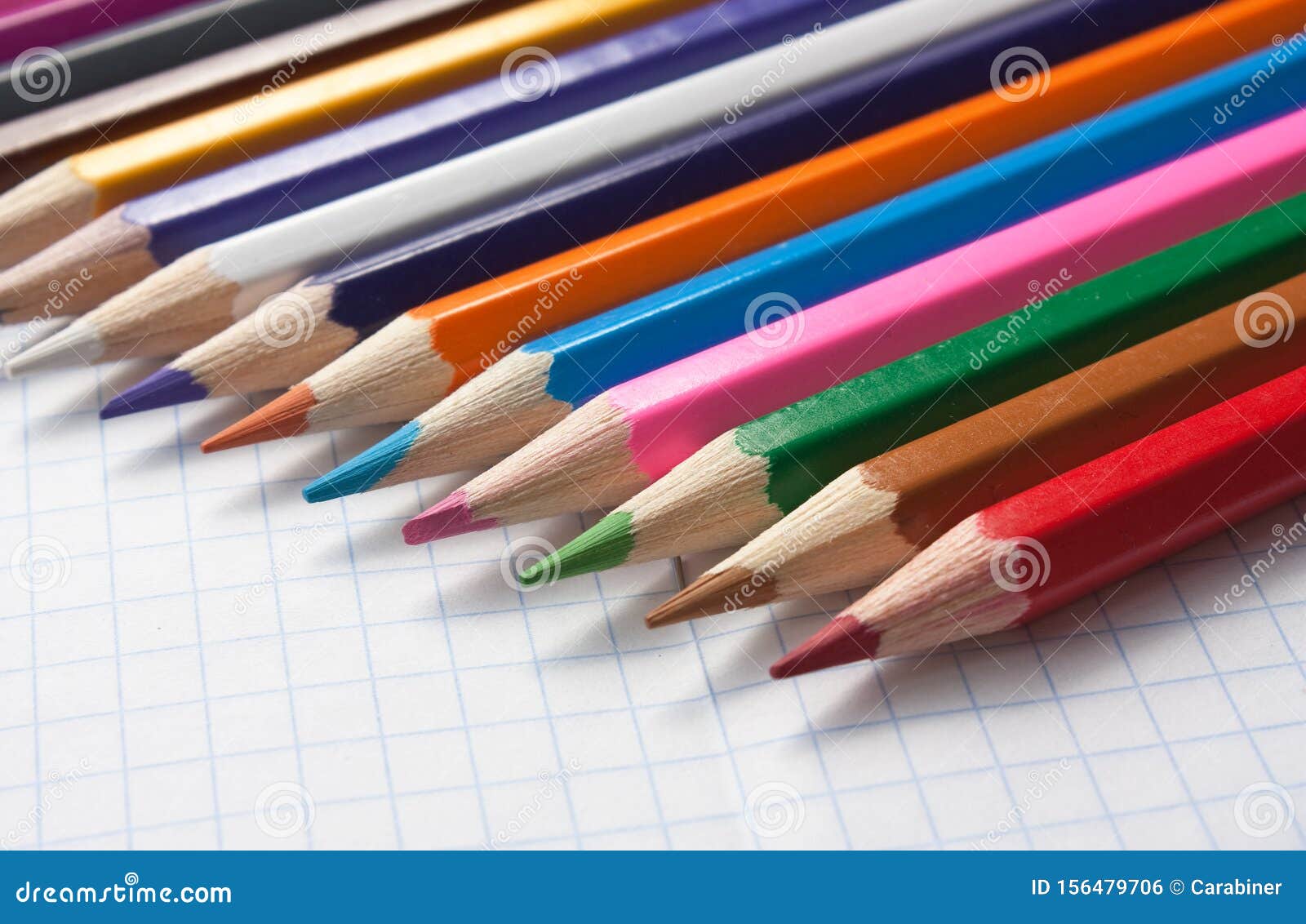 Colored pencils stock photo. Image of sketching, colorful - 156479706