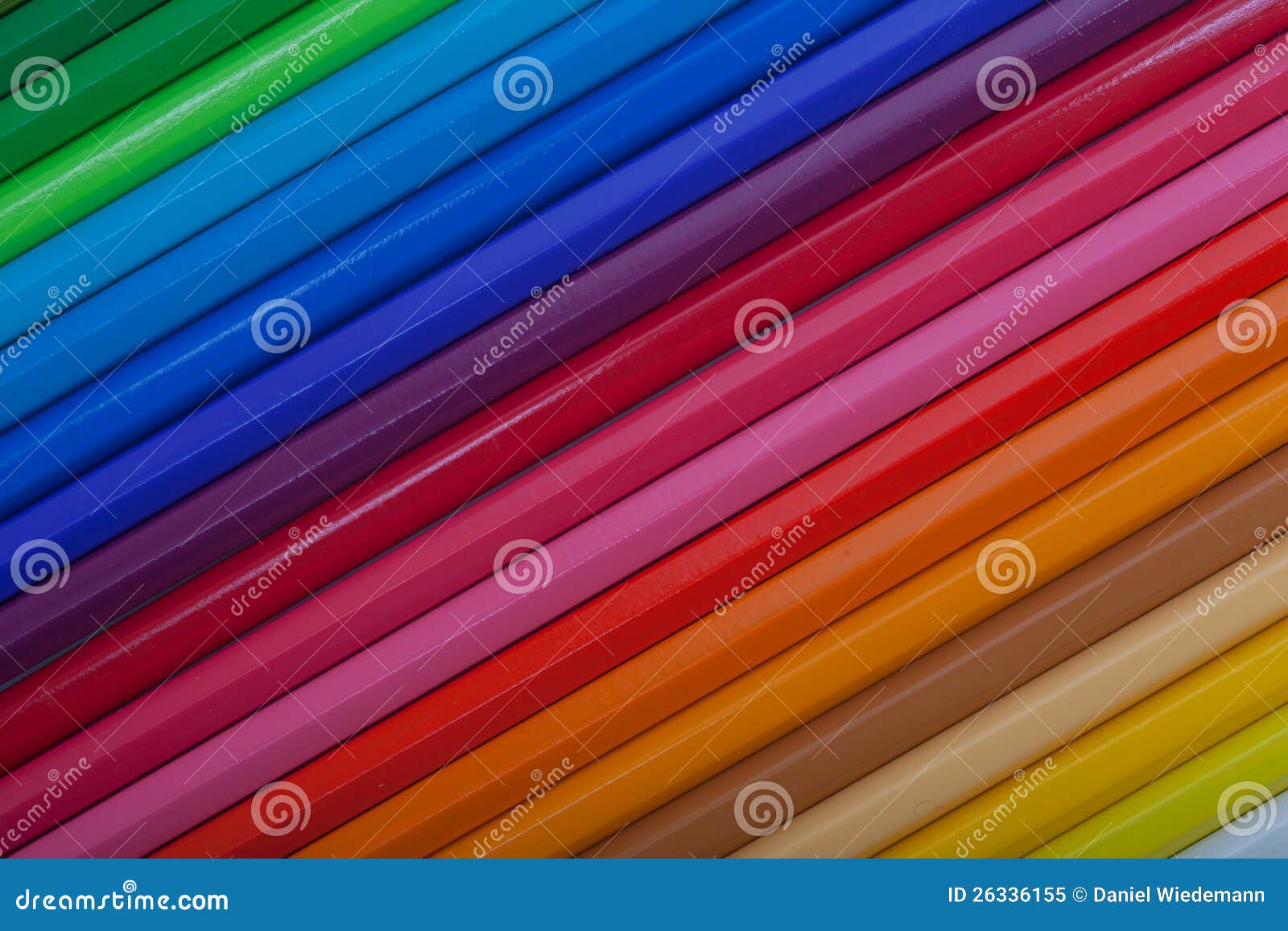 Colored Pencils Diagonal stock image. Image of yellow - 26336155