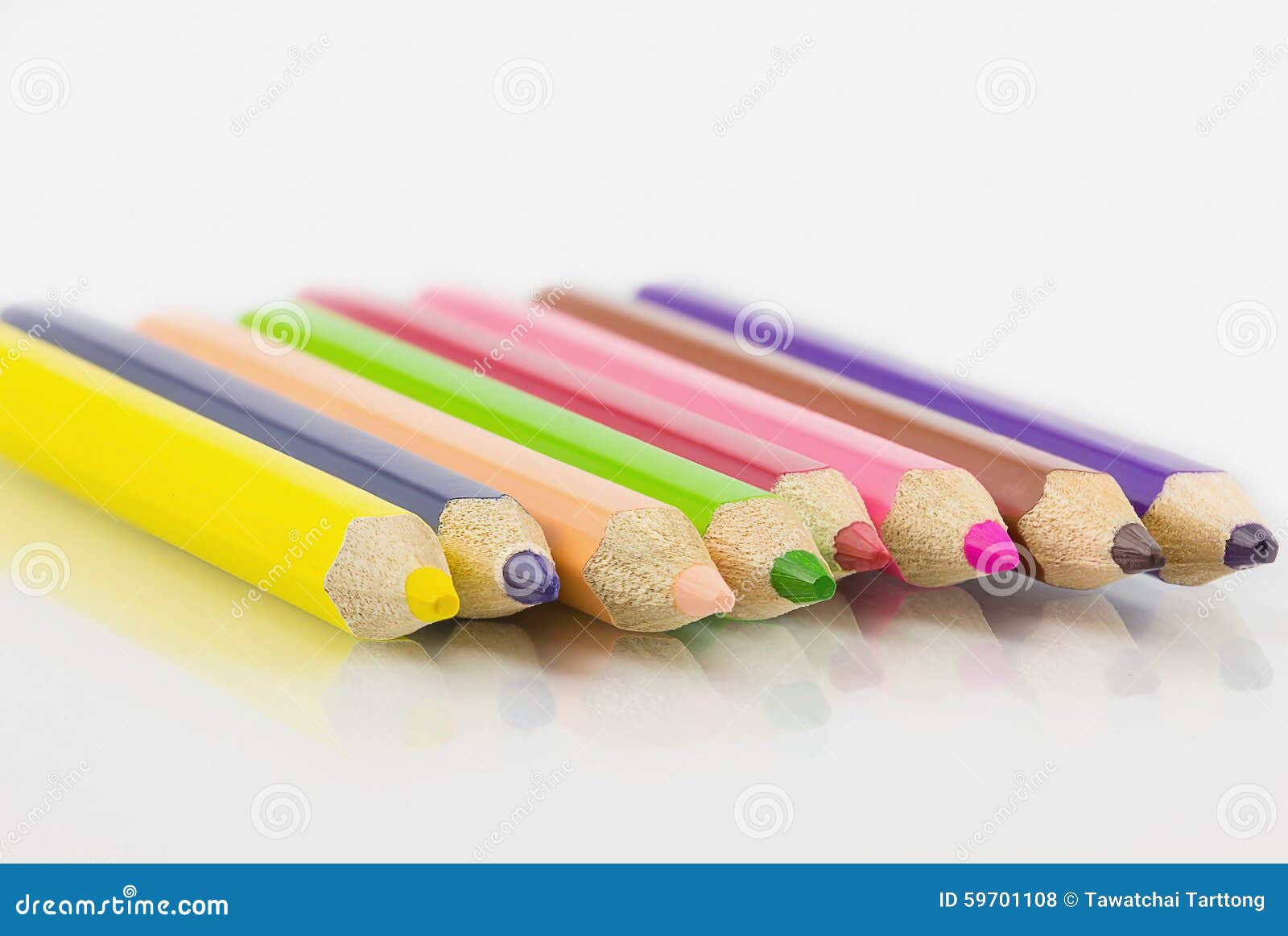 Colored Pencils of Different Colors Stock Photo - Image of coloured ...