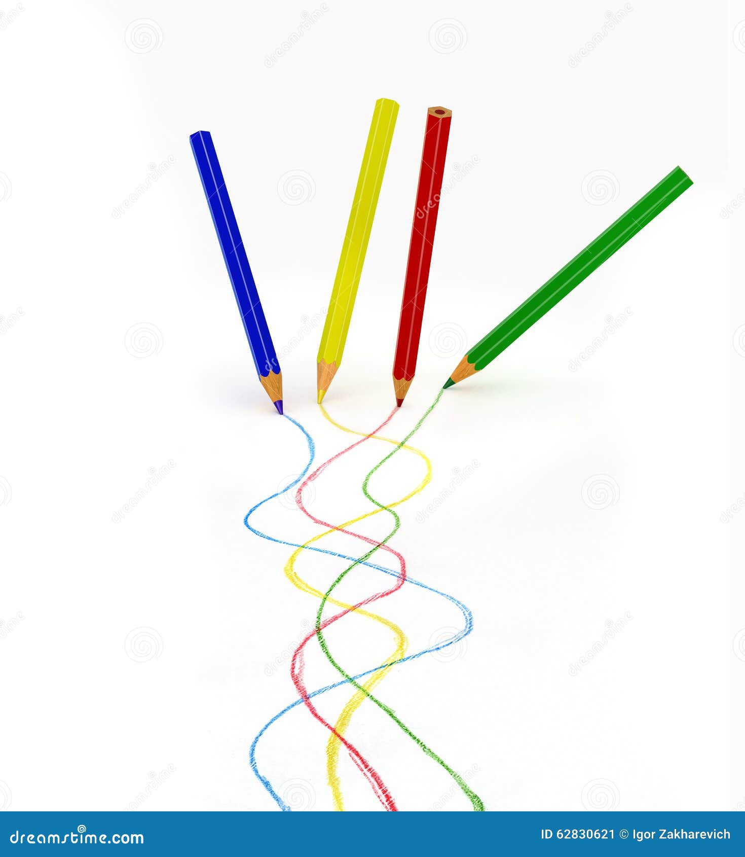 Pencils. Drawing With A Pencil. Learning To Draw. Stock Photography ...