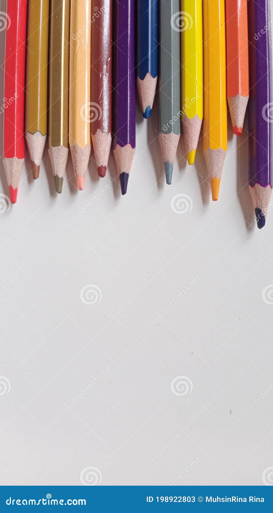 Colored Pencils in Drawing an Object, Aceh Indonesia Stock Image ...