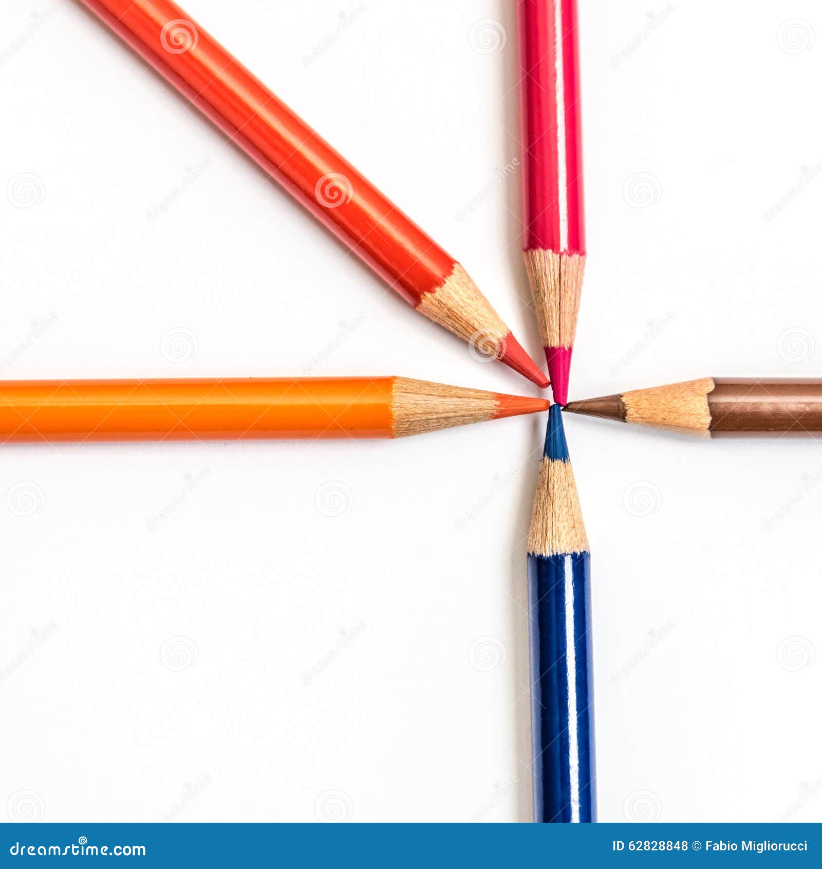Colored pencils drawing stock photo. Image of design - 62828848