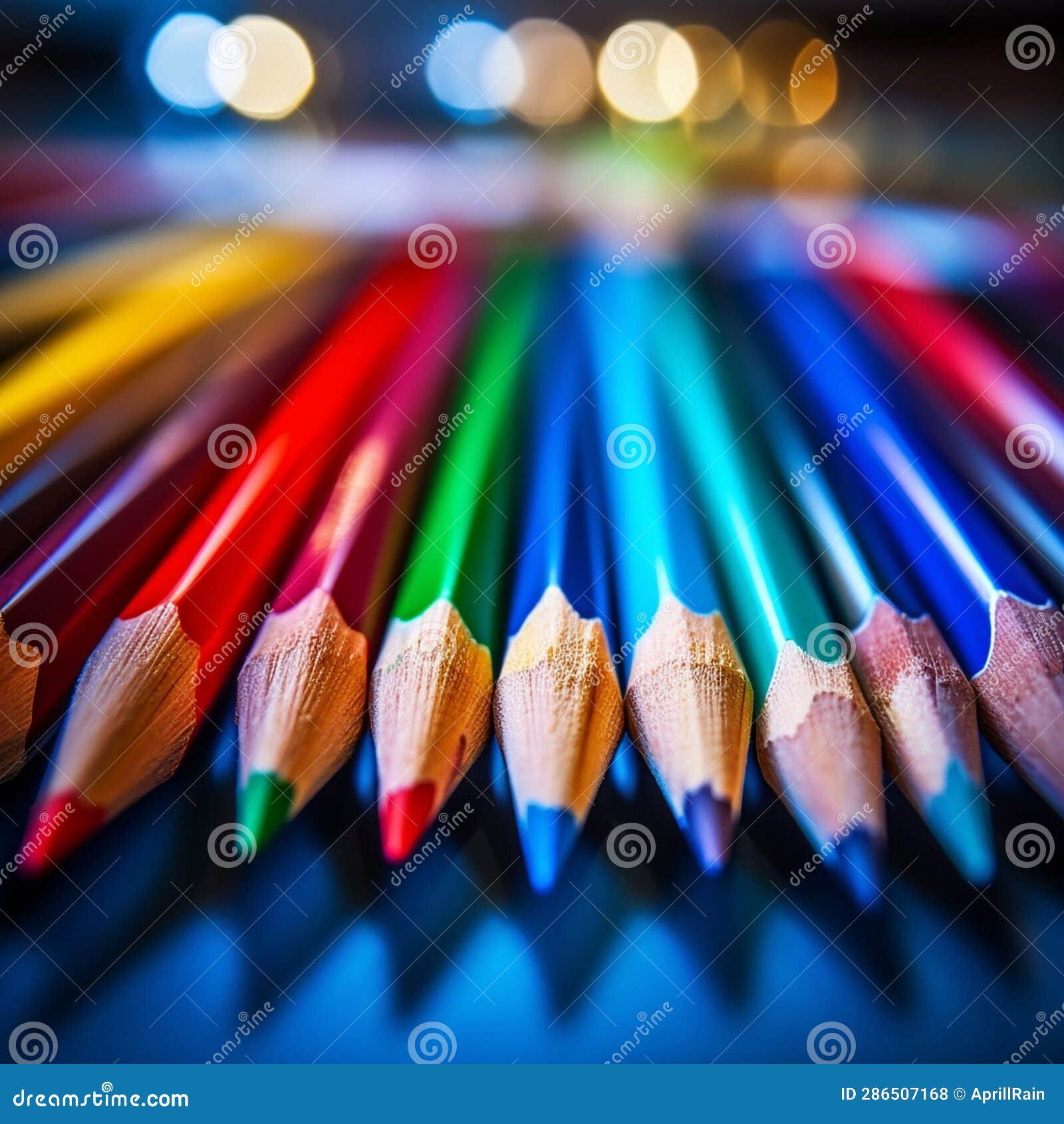 Colored pencils stock illustration. Illustration of palette - 286507168
