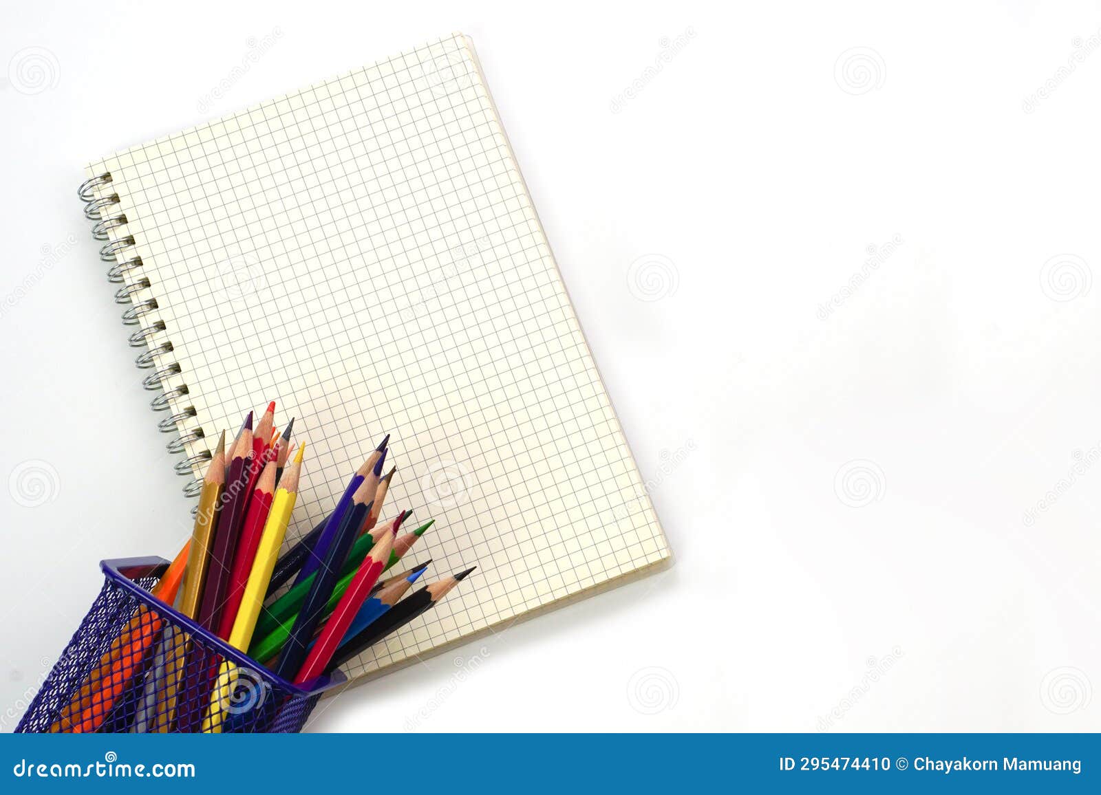 Graph Book Open, Grid Chart For Notes Or Statistics . Stock Photography ...