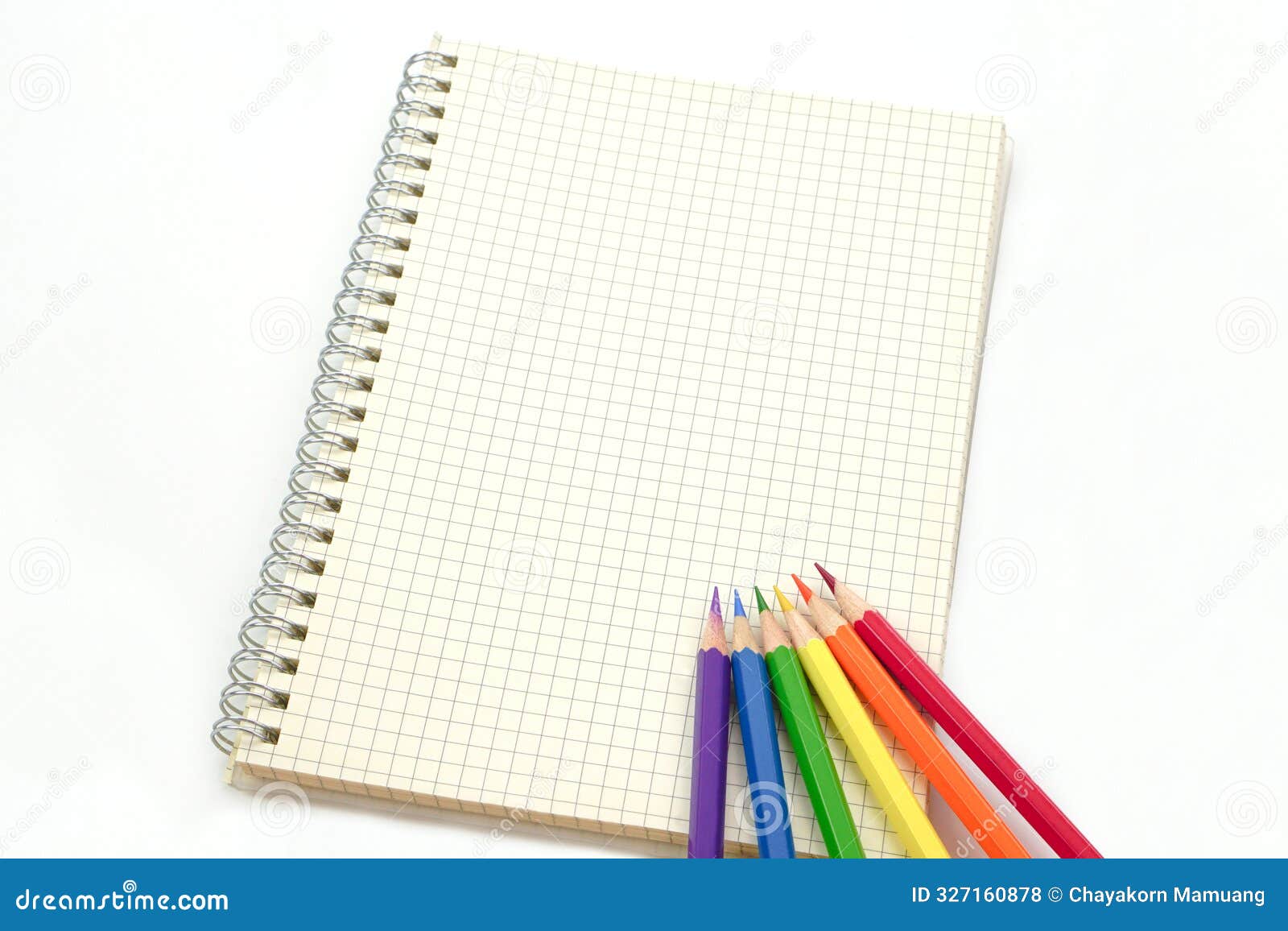 Graph Book Open, Grid Chart For Notes Or Statistics . Stock Photography ...