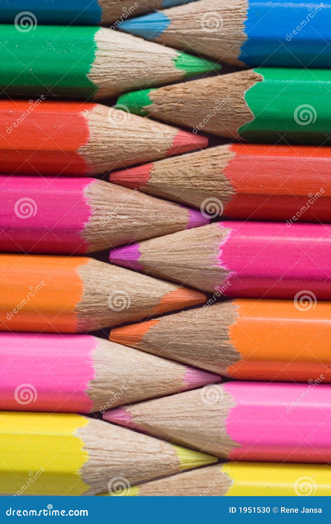 Colored Pencils in a Row stock photo. Image of artistry - 1951530