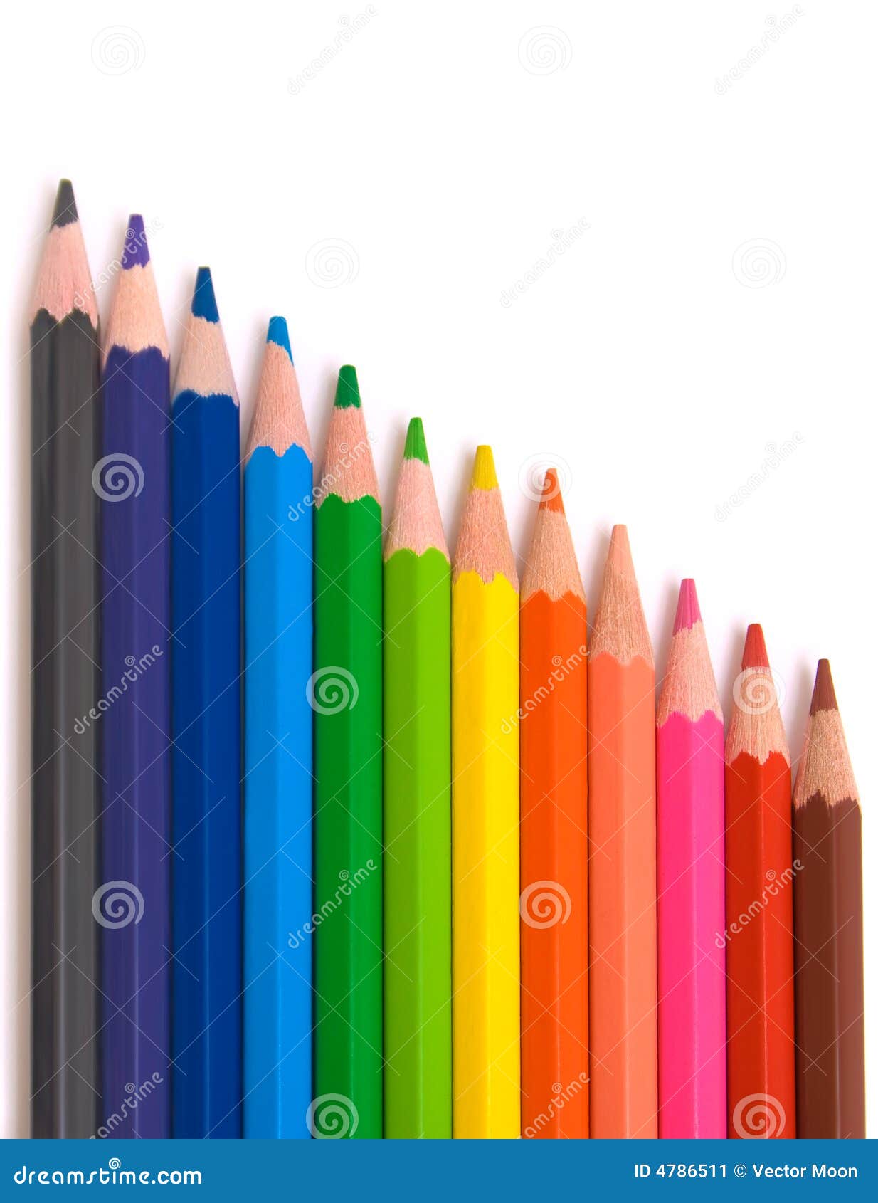 Colored pencils for school stock image. Image of paint - 4786511