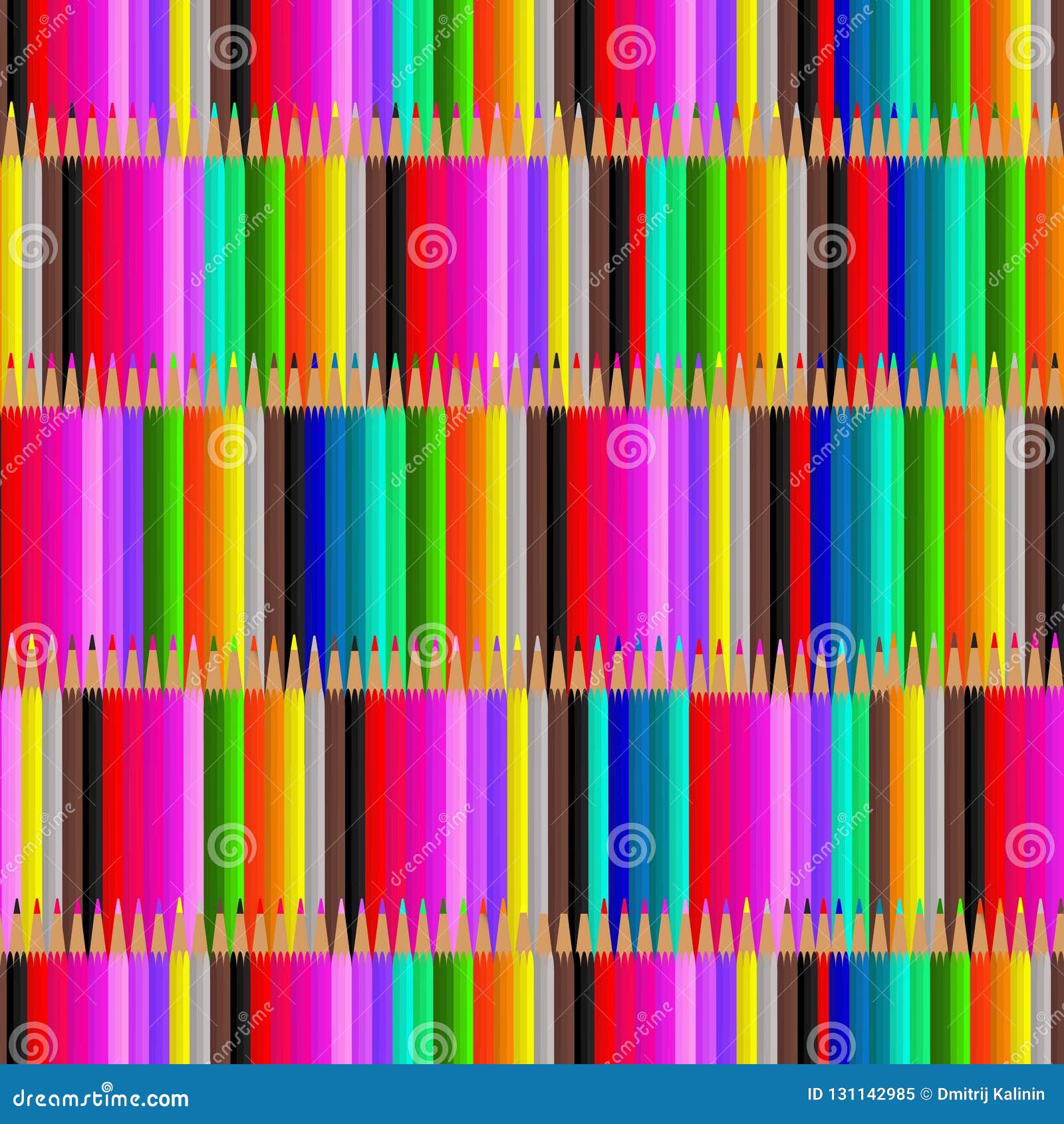 Colored Pencils for School. Figure for the Design of a Box of Pencils ...