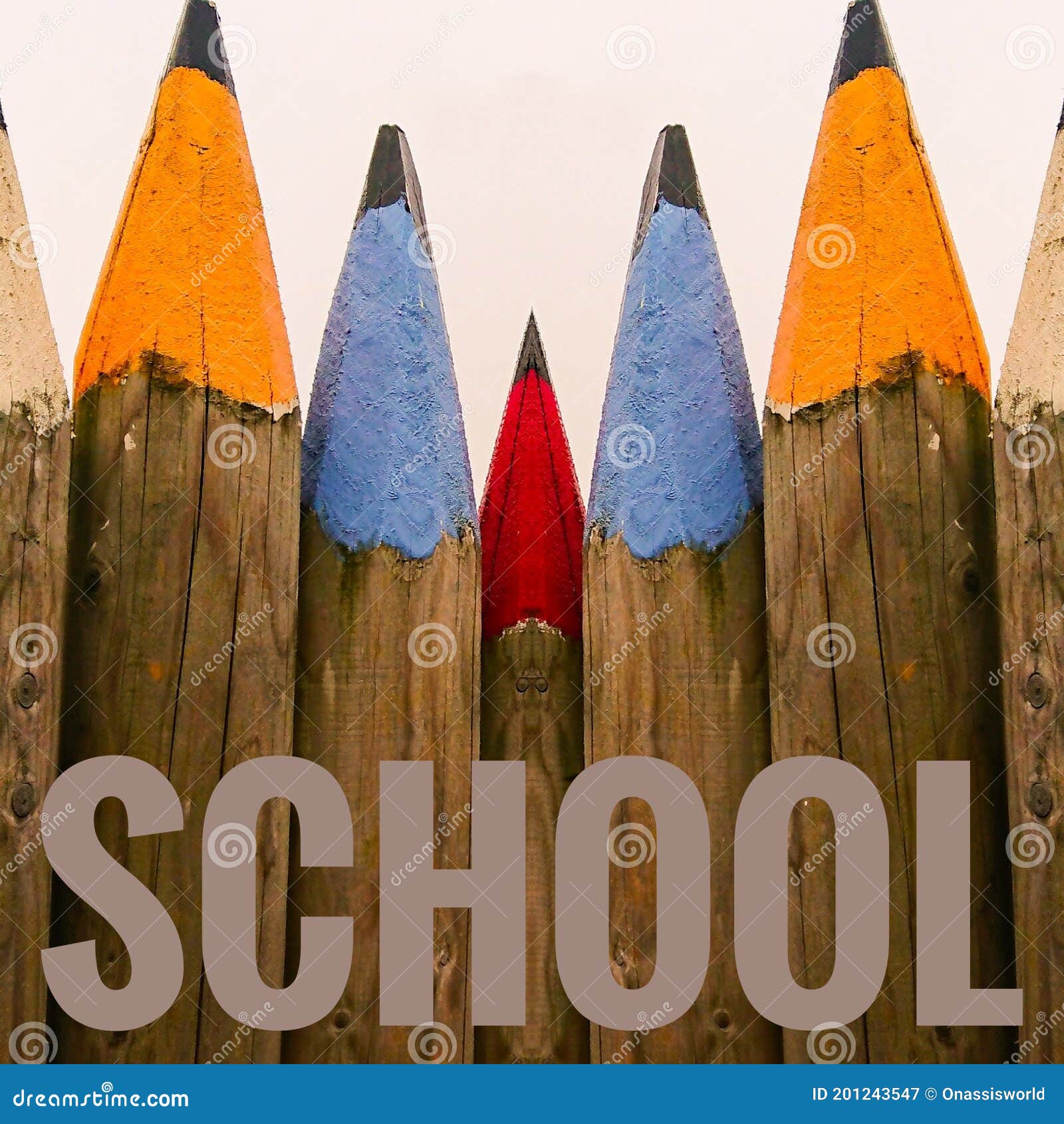 Colored Pencils School Header Background Illustration Stock Image ...