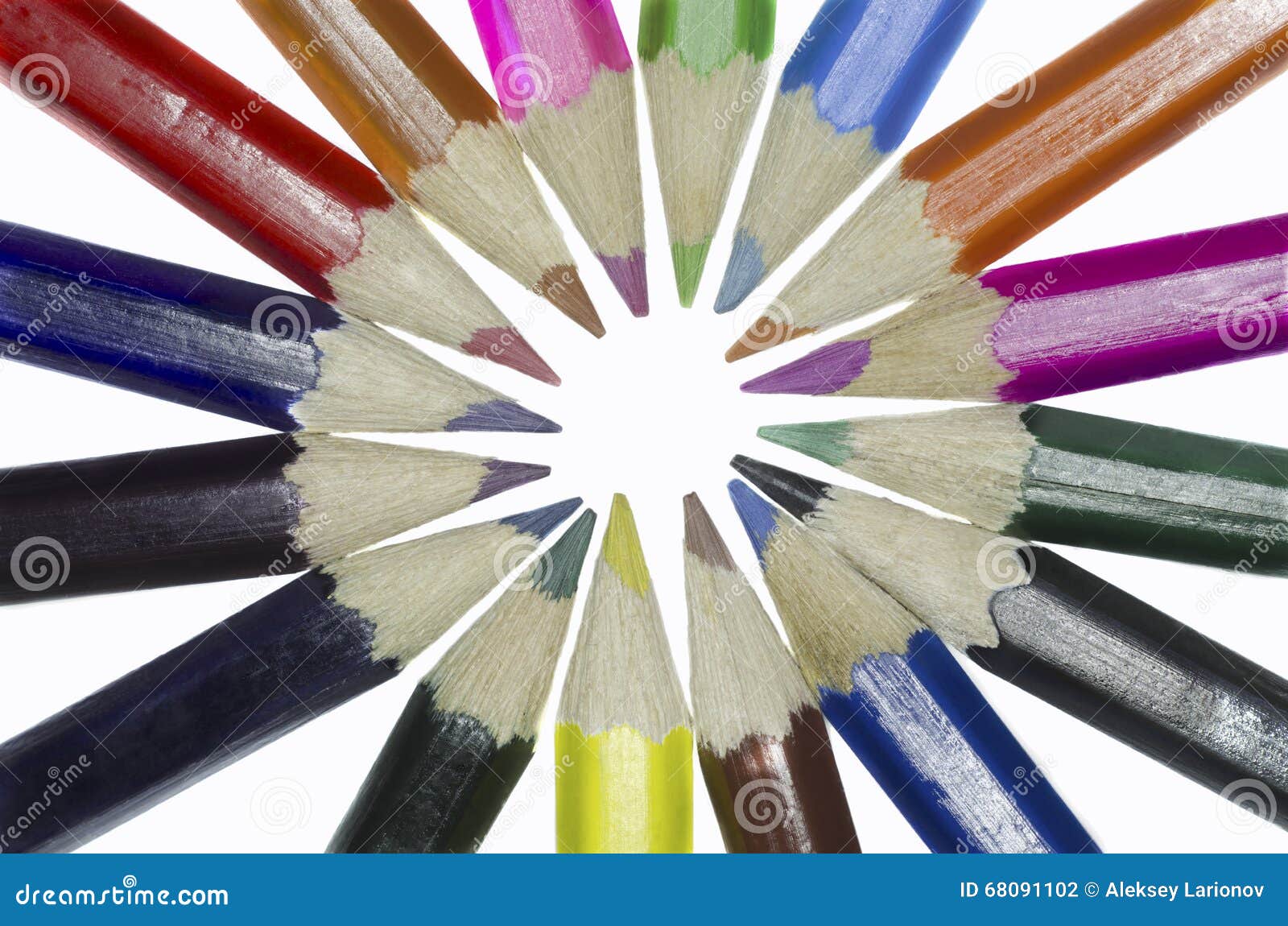 Colored Pencils in the Shape of a Star Stock Photo - Image of star ...