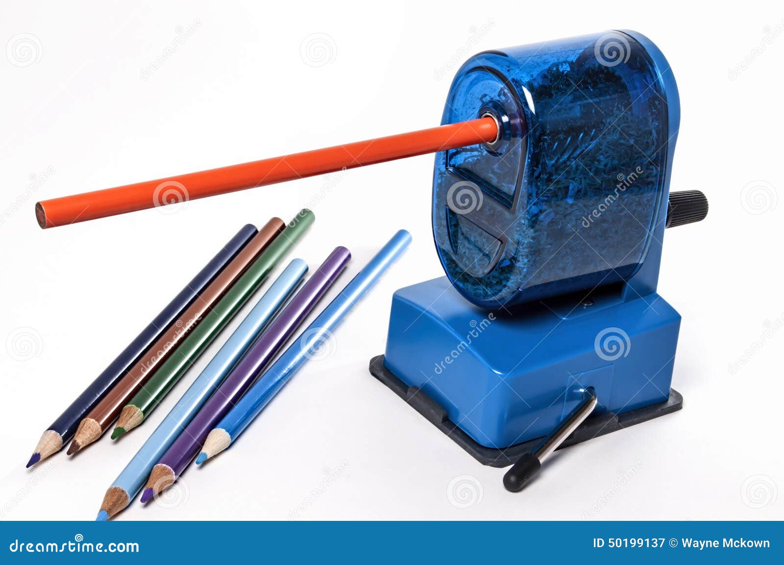 Colored Pencils and Sharpener Stock Image - Image of colorful, shaving ...