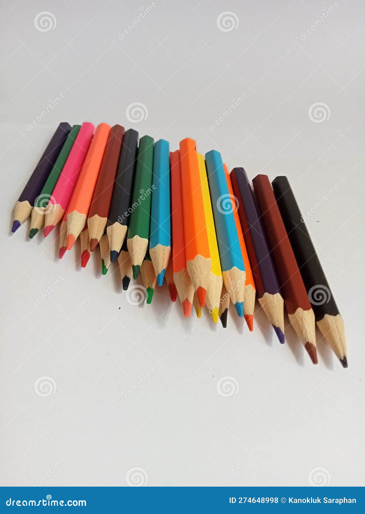 Colored pencils stock photo. Image of jewellery, writing - 274648998