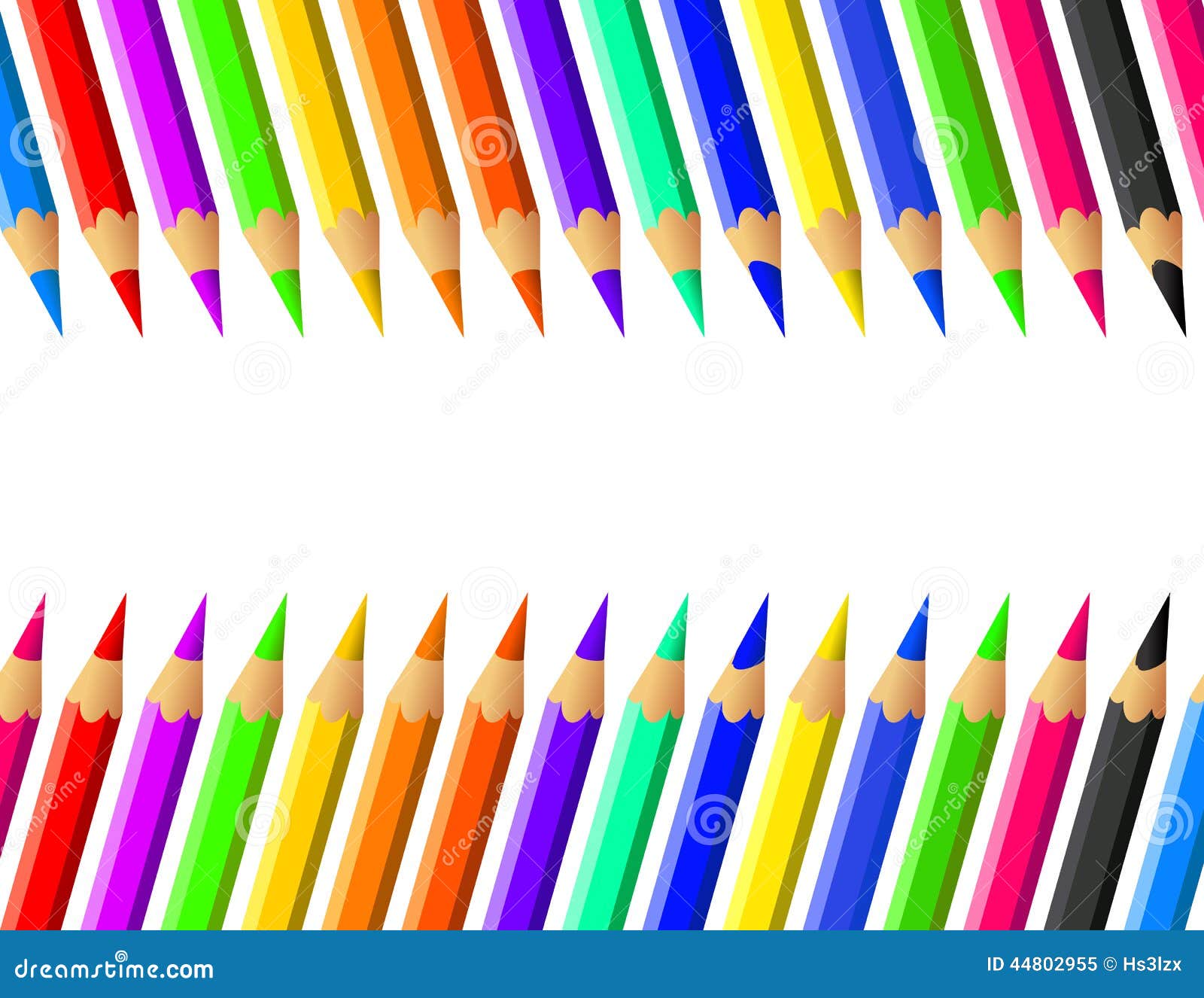 Colored pencils vector set stock vector. Illustration of pastel - 44802955