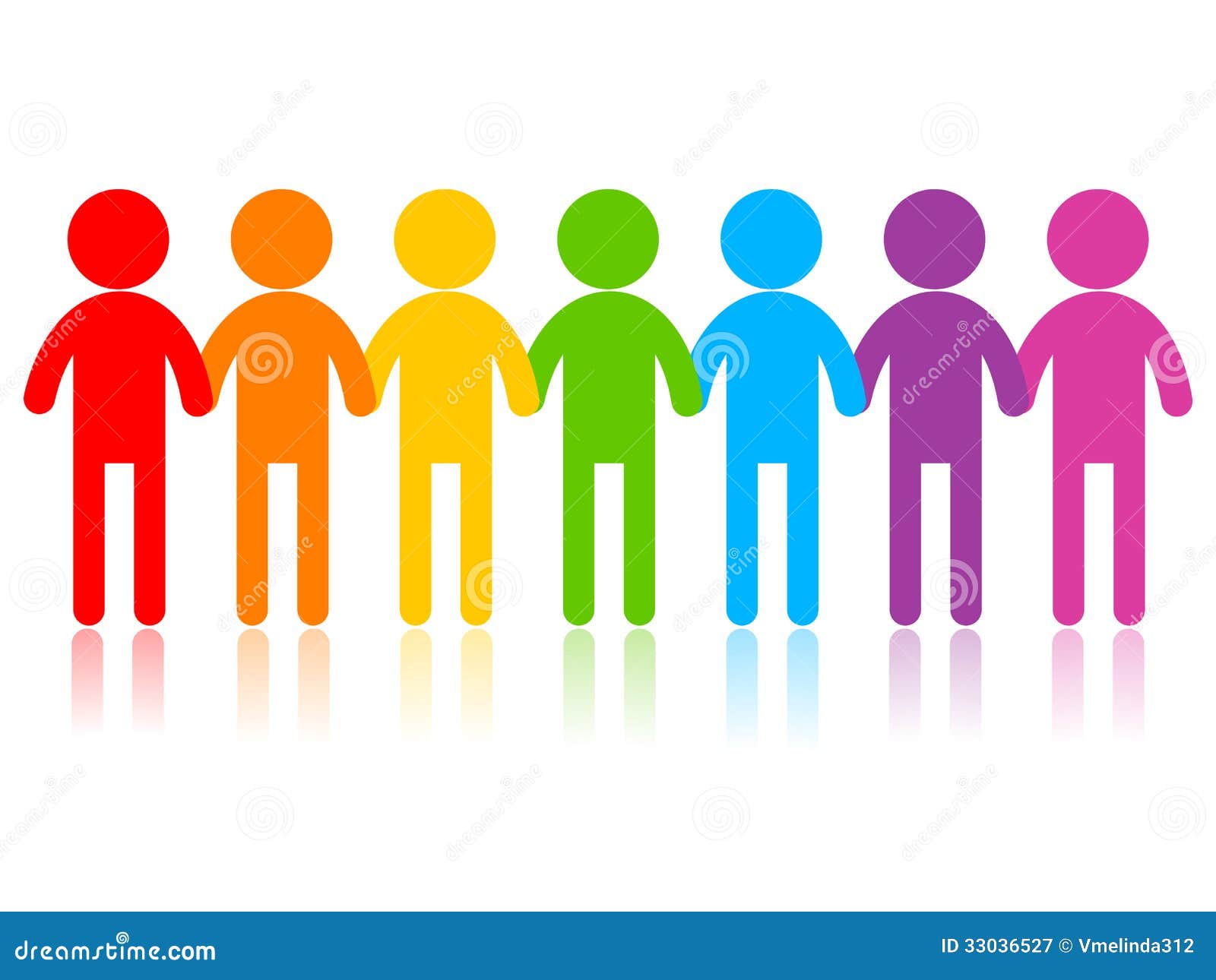 Colored People Royalty Free Stock Photography - Image: 33036527