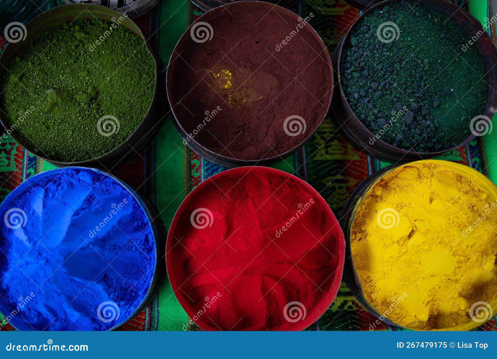 Colored Peruvian Dyes stock image. Image of pisaq, traditonal - 267479175