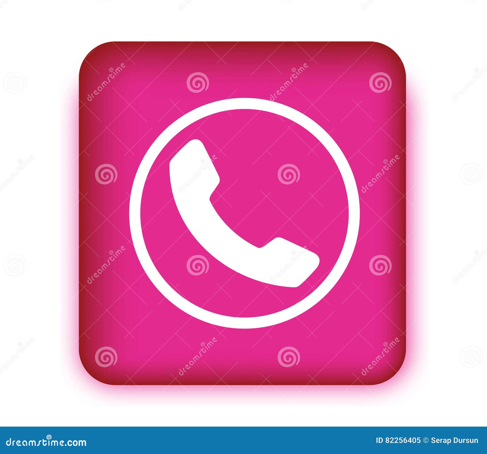Colored Phone Icon stock illustration. Illustration of concept - 82256405