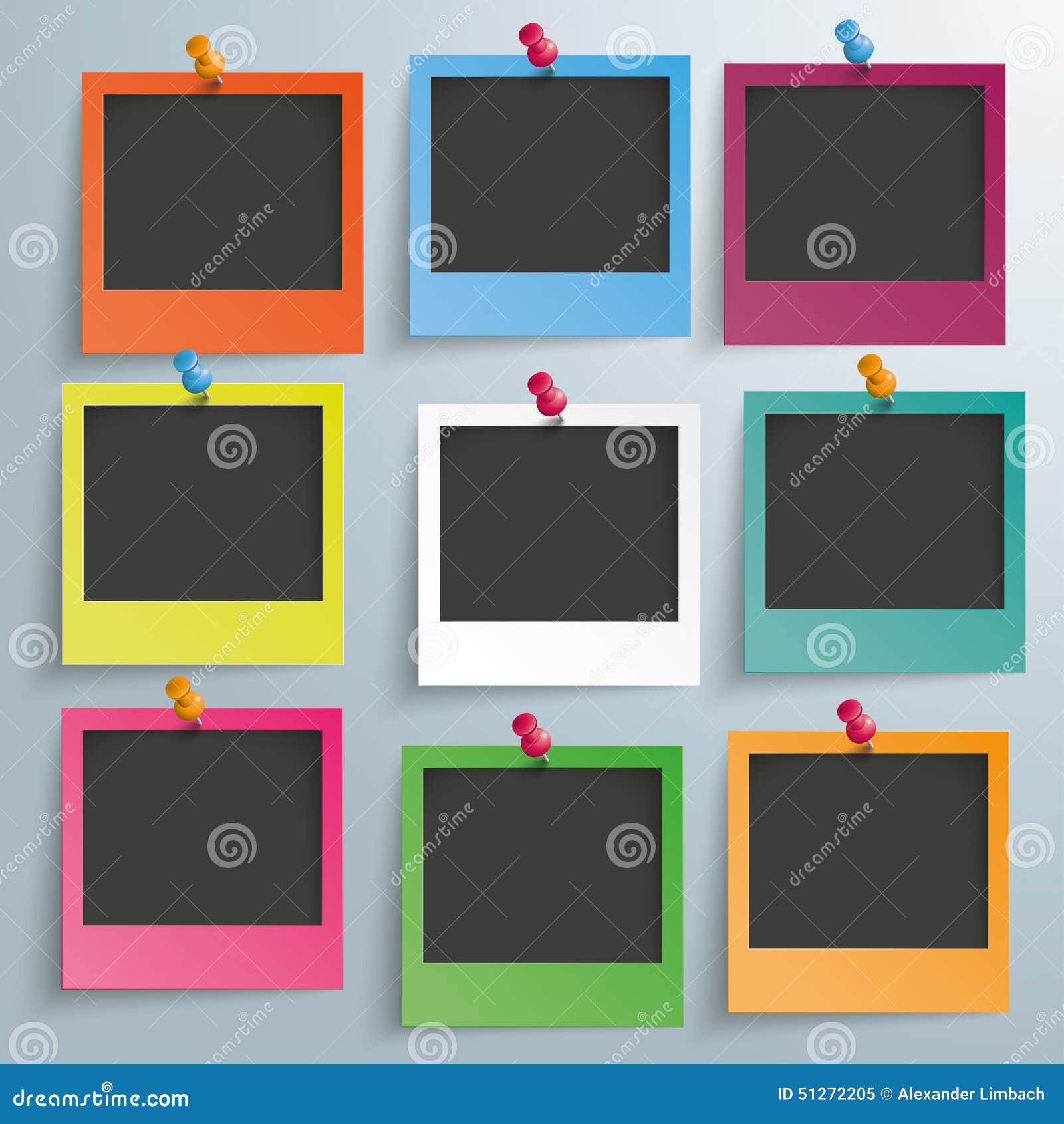 Colored Photo Frames Royalty-Free Stock Photography | CartoonDealer.com ...