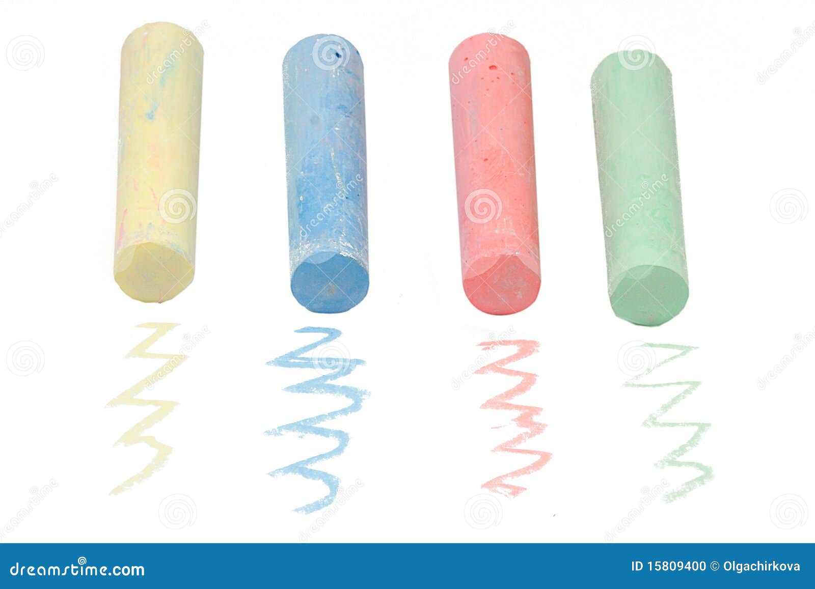 Colored pieces of chalk stock photo. Image of chalk, bright - 15809400