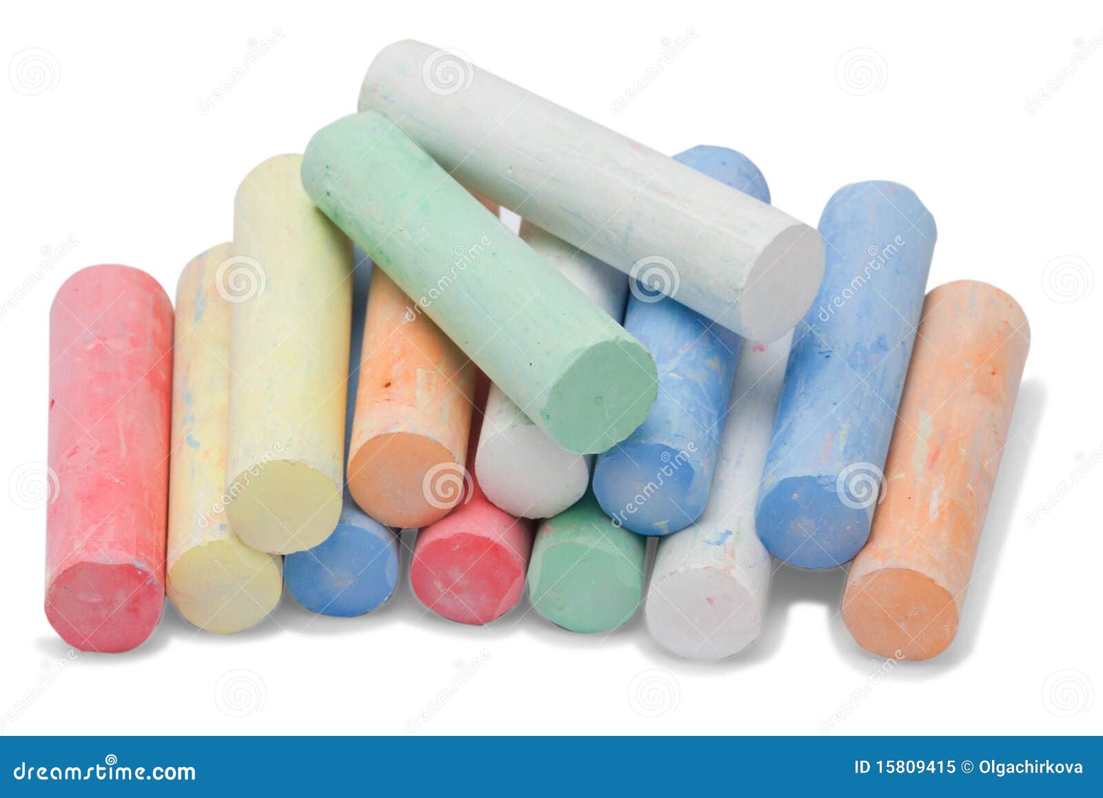Colored pieces of chalk stock image. Image of purple - 15809415