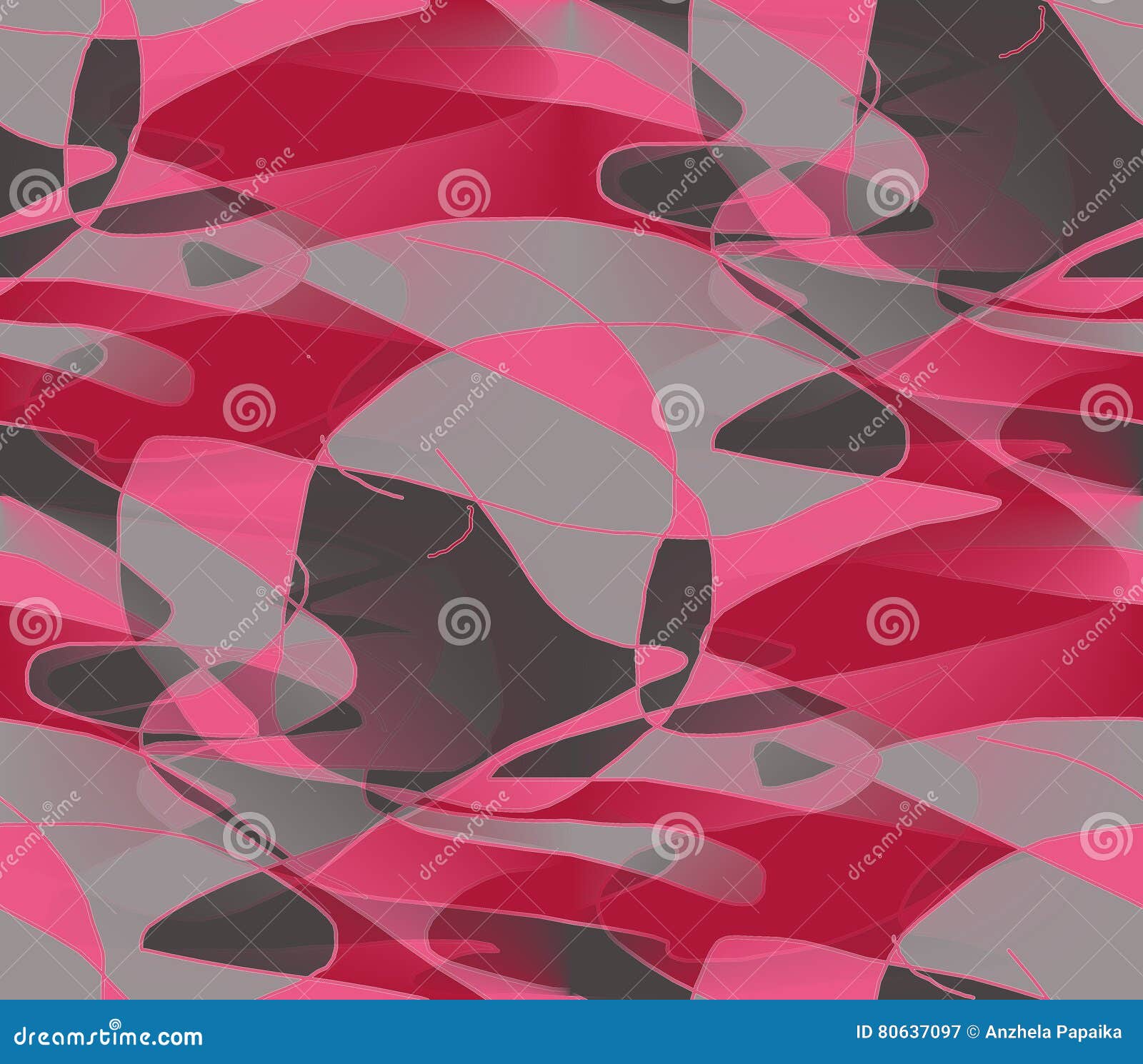 Colored Pieces of Gray, Pink, Red Stock Illustration - Illustration of ...