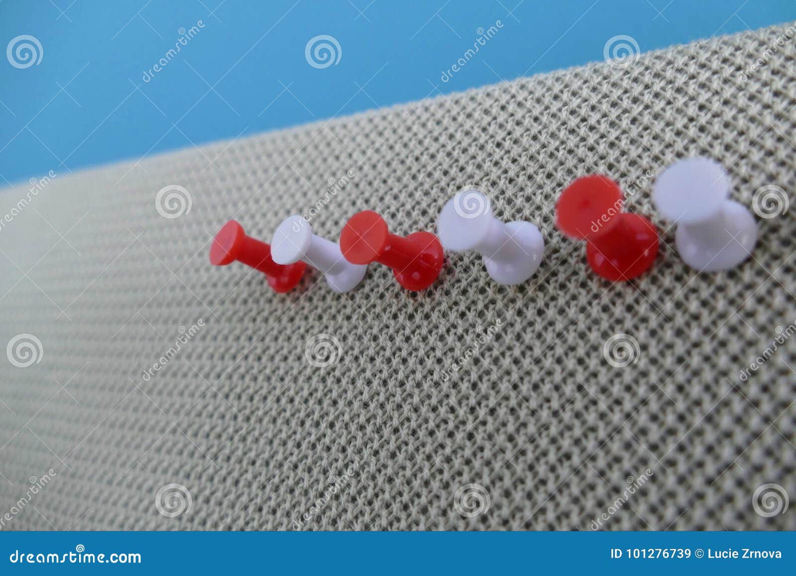 Colored Pin in an Office Pinboard Stock Image - Image of grunge, needle ...