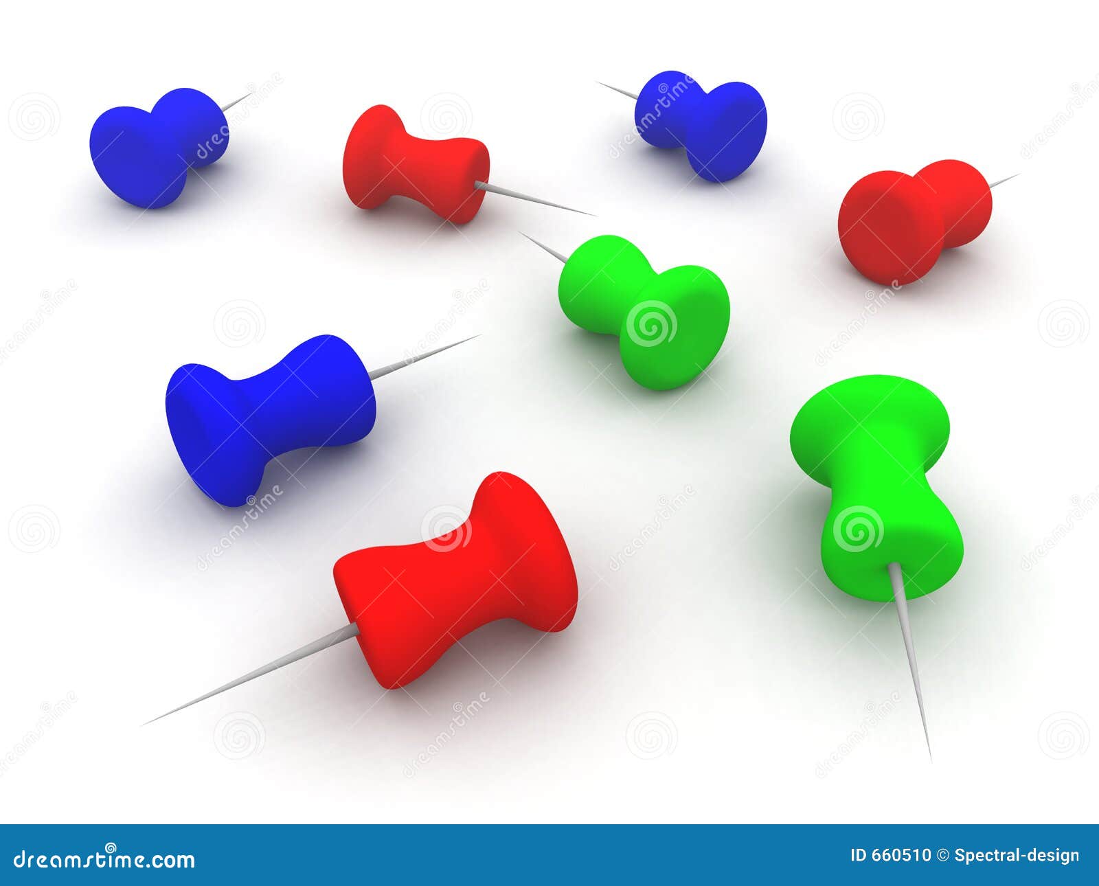Colored Pins stock illustration. Illustration of graphics - 660510