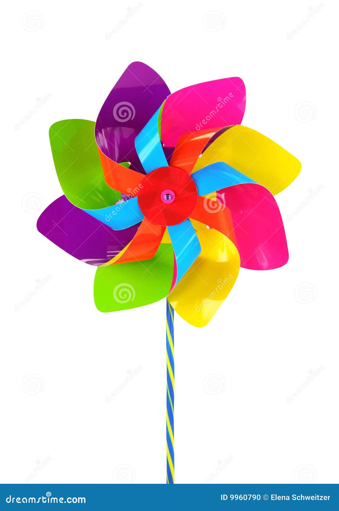 Colored pinwheel stock photo. Image of blue, wind, spinner - 9960790