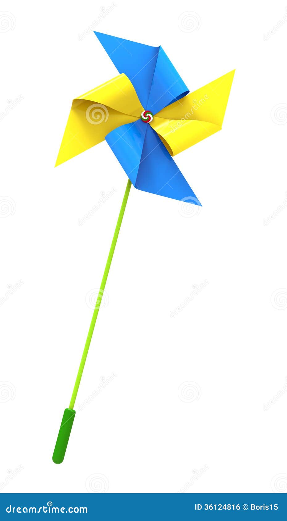 Colored Pinwheel stock illustration. Illustration of wheel - 36124816