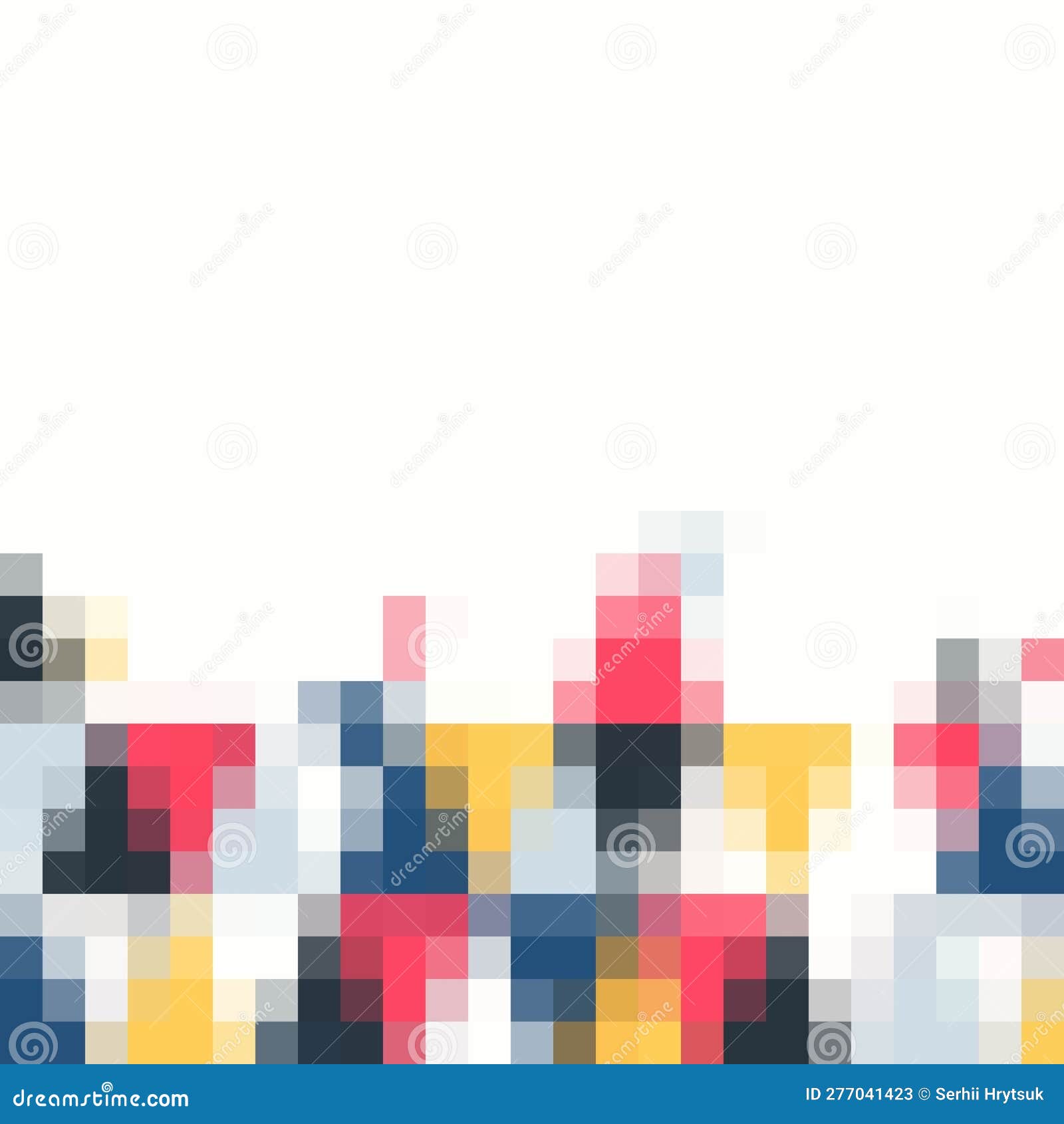 Colored Pixelated Background. Vector Template for a Presentation. Eps ...