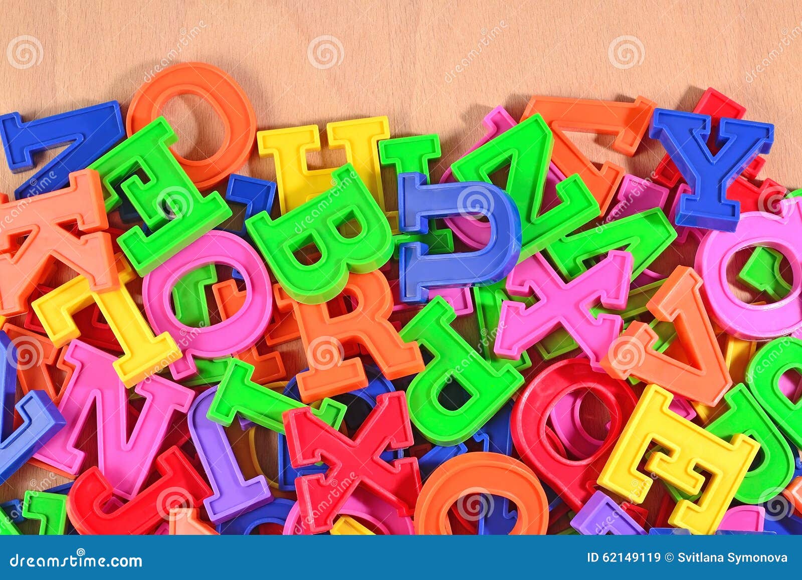 Colored Plastic Alphabet Letters Stock Image - Image of learn, letters ...