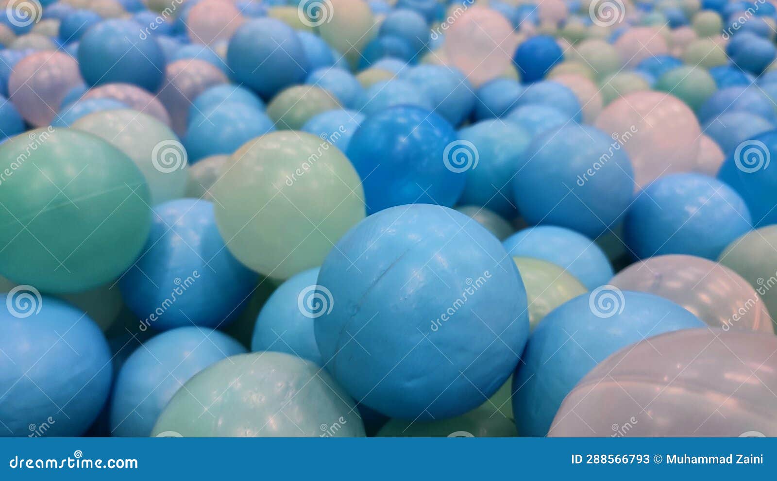 Colored Plastic Balls on Balls Pool for Ball Bath. Stock Image - Image ...