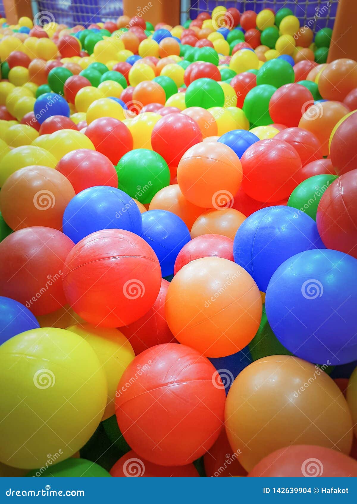Colored Plastic Balls Pool for Children Stock Photo - Image of ...