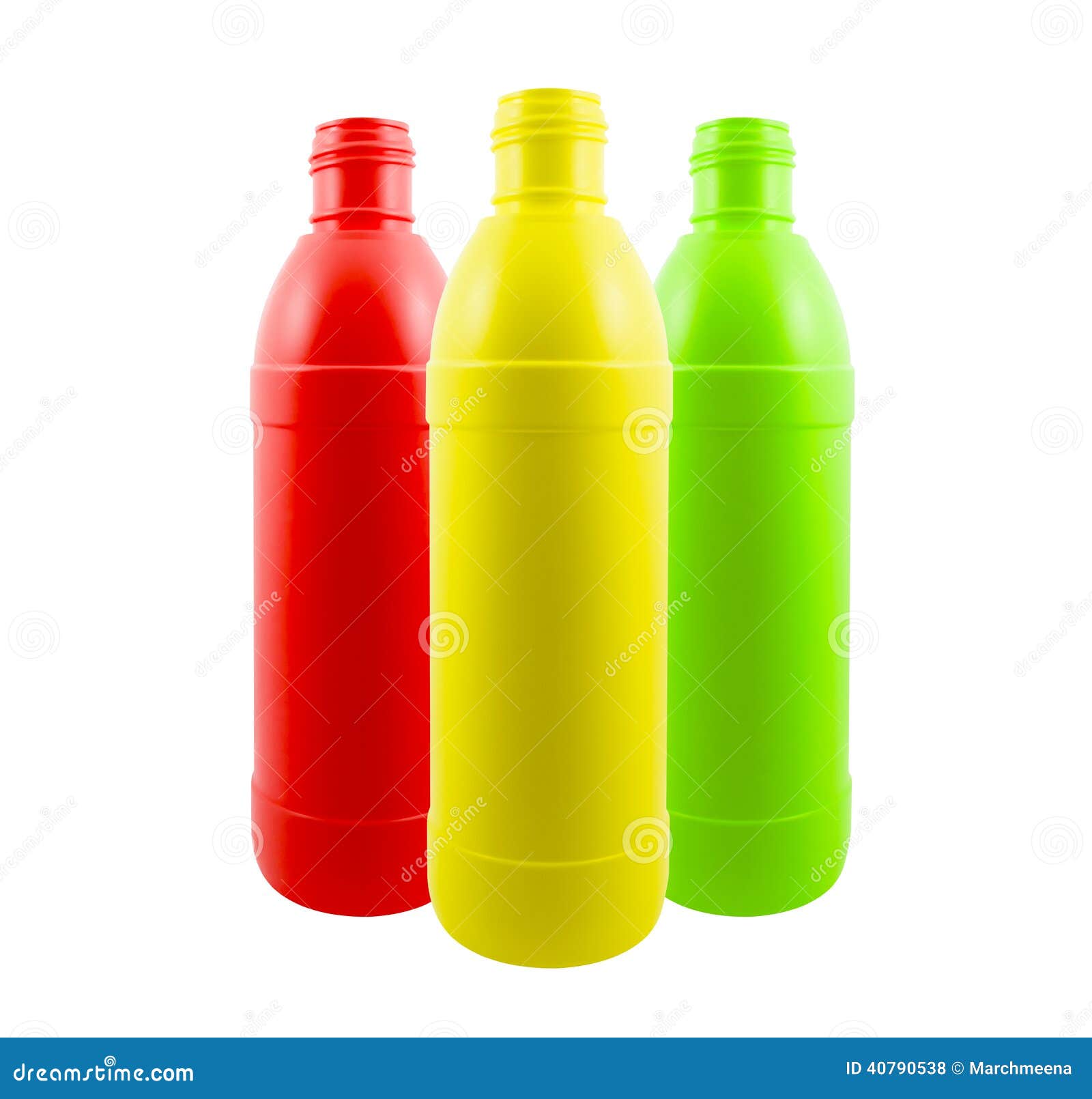 Colored plastic bottles stock photo. Image of health - 40790538