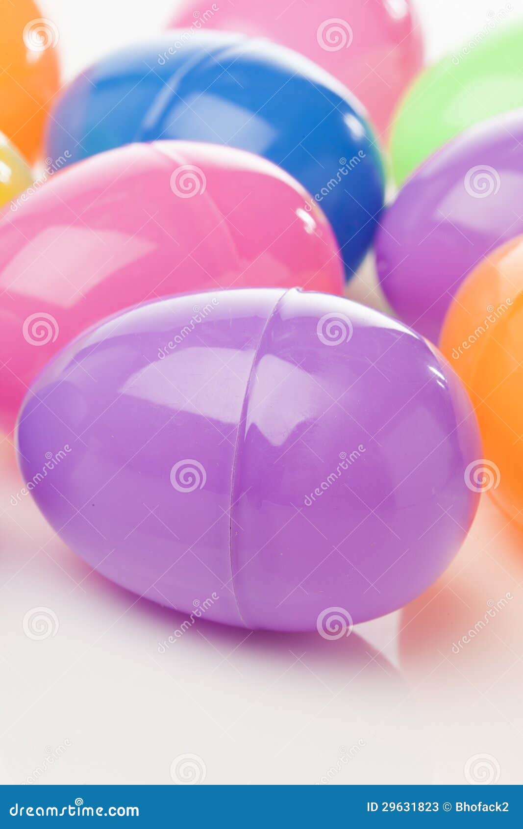 Colored Plastic Easter Eggs Stock Image - Image of bright, symbol: 29631823