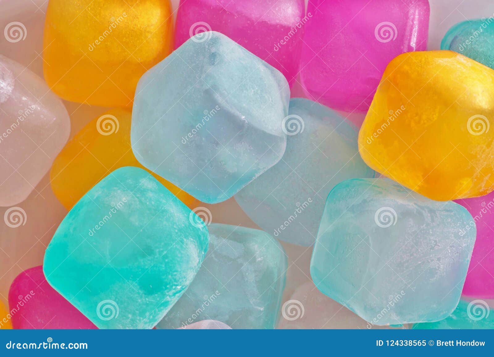 Colored Plastic Ice Cube Image. Stock Image - Image of abstract, colors ...