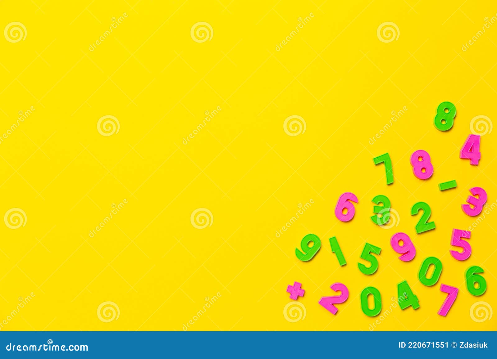 Colored Plastic Numbers Zero, One, Two, Three, Four, Five, Six, Seven ...