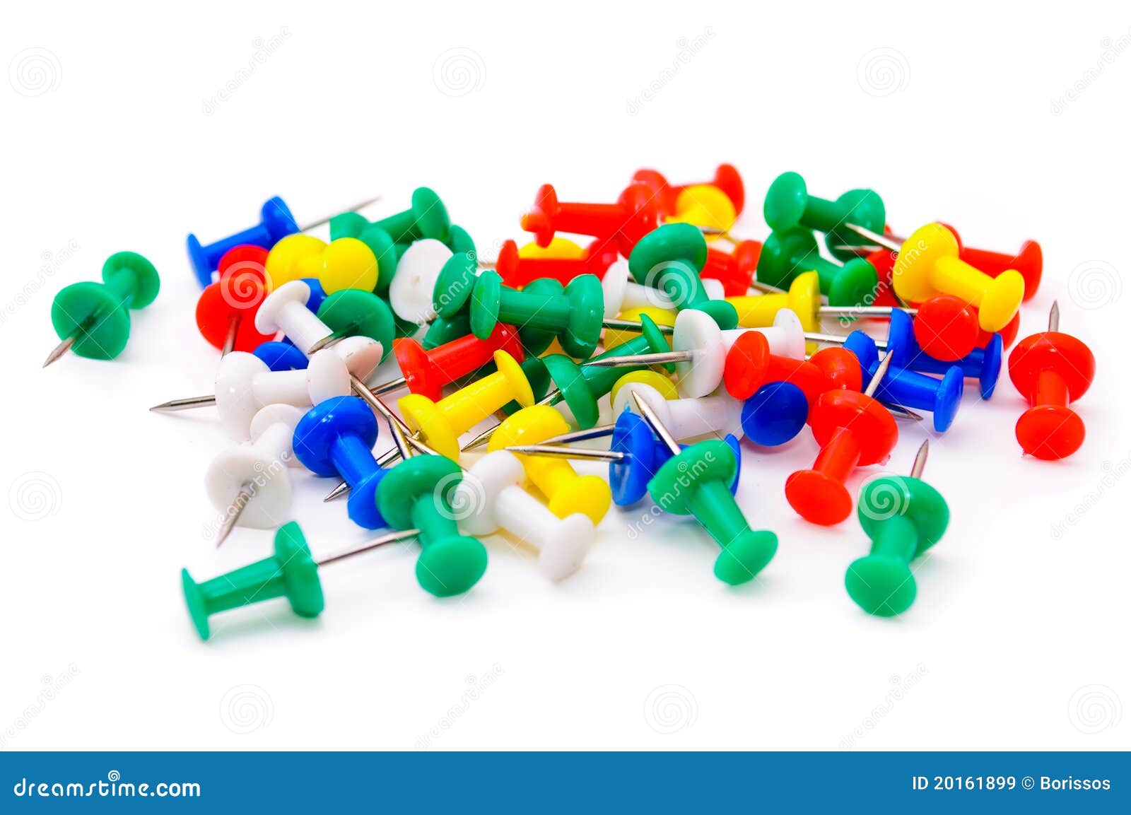 Colored plastic pins stock image. Image of many, heap - 20161899
