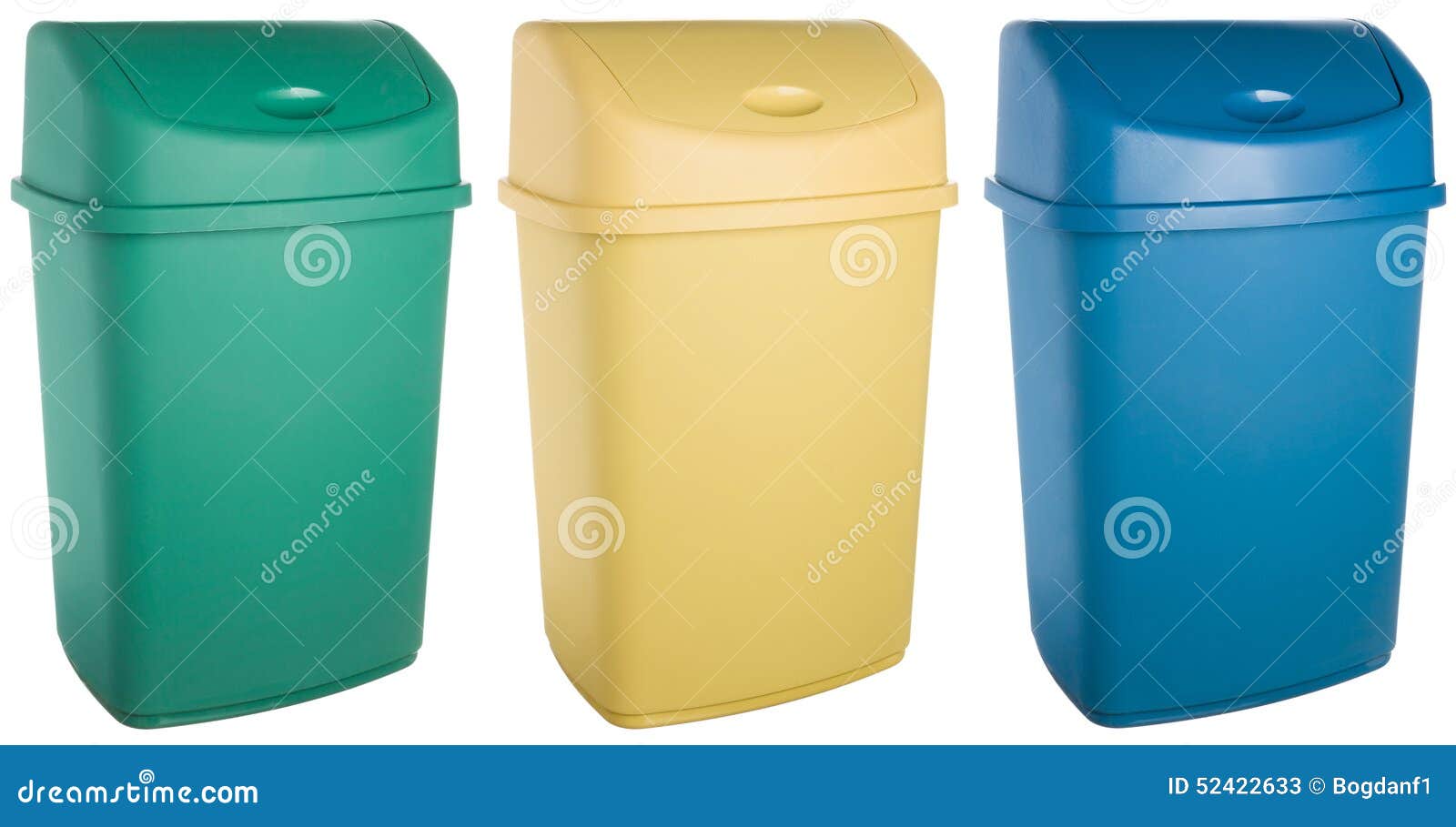 Selective Trash Bins And Over Desk In Environmental Classroom Royalty ...