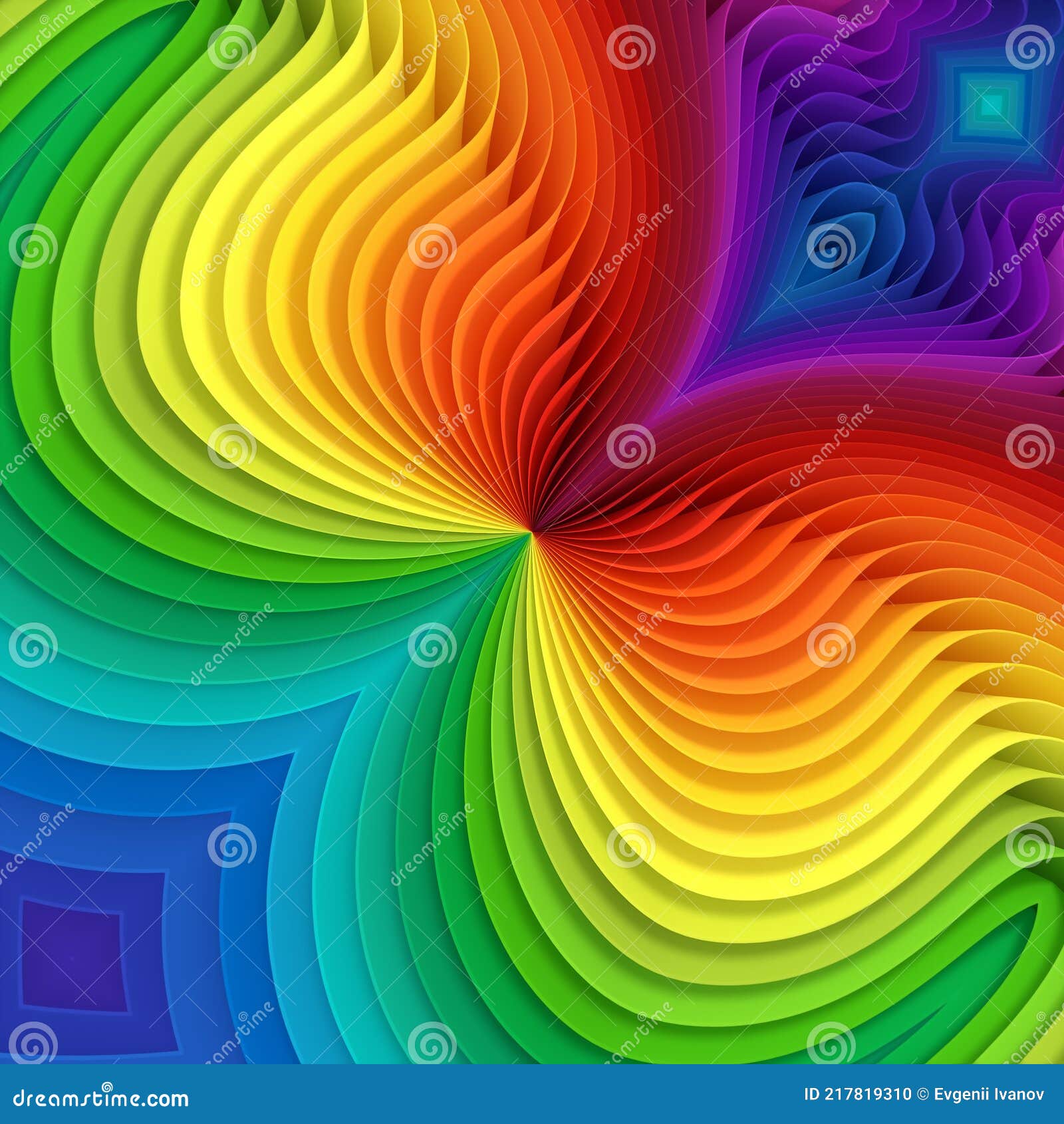 Colored Plastic Sheets of Different Colors, Rainbow Paper Pattern 3D ...