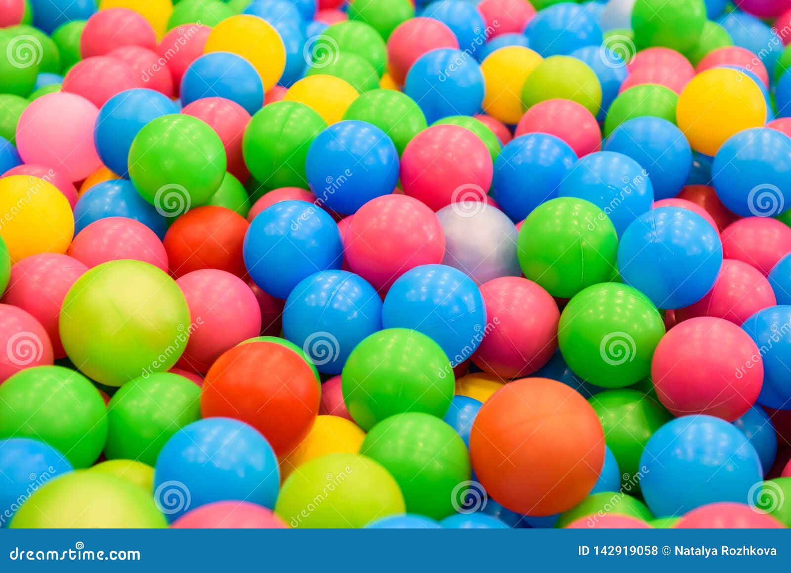 Colored Plastic Small Balls Stock Photo - Image of kindergarten, dragee ...