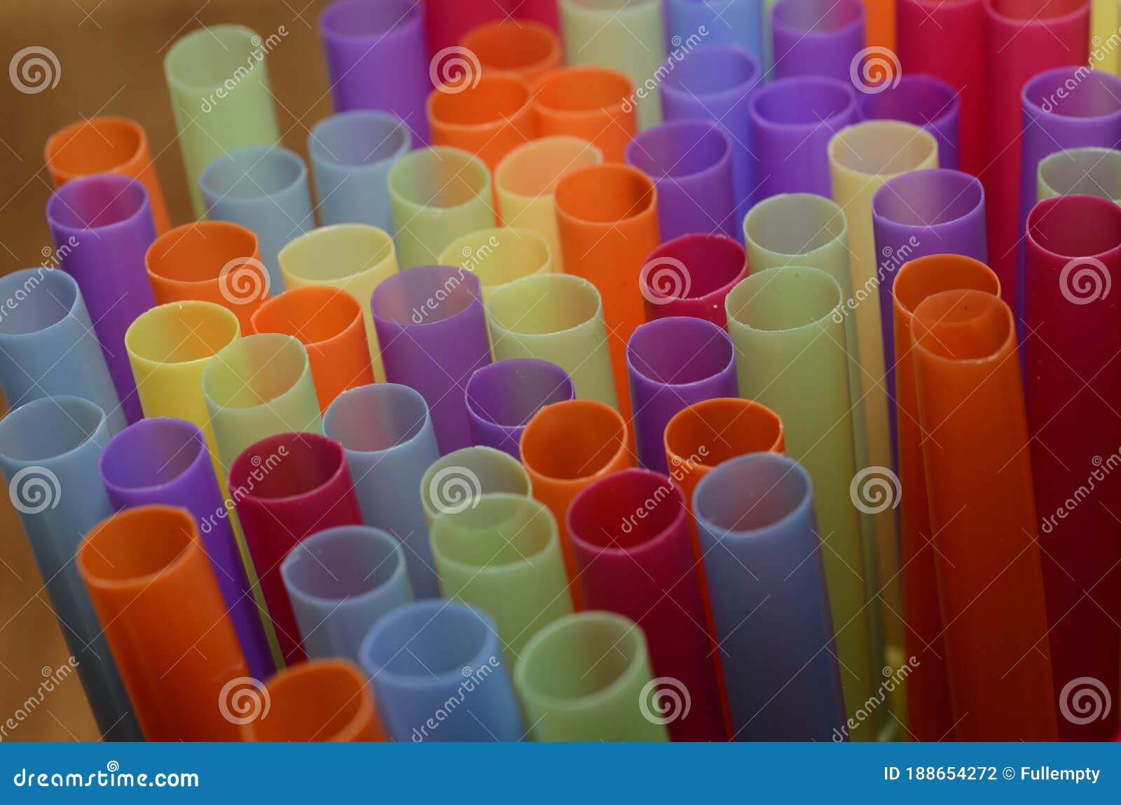 Colored plastic straws stock photo. Image of colored - 188654272