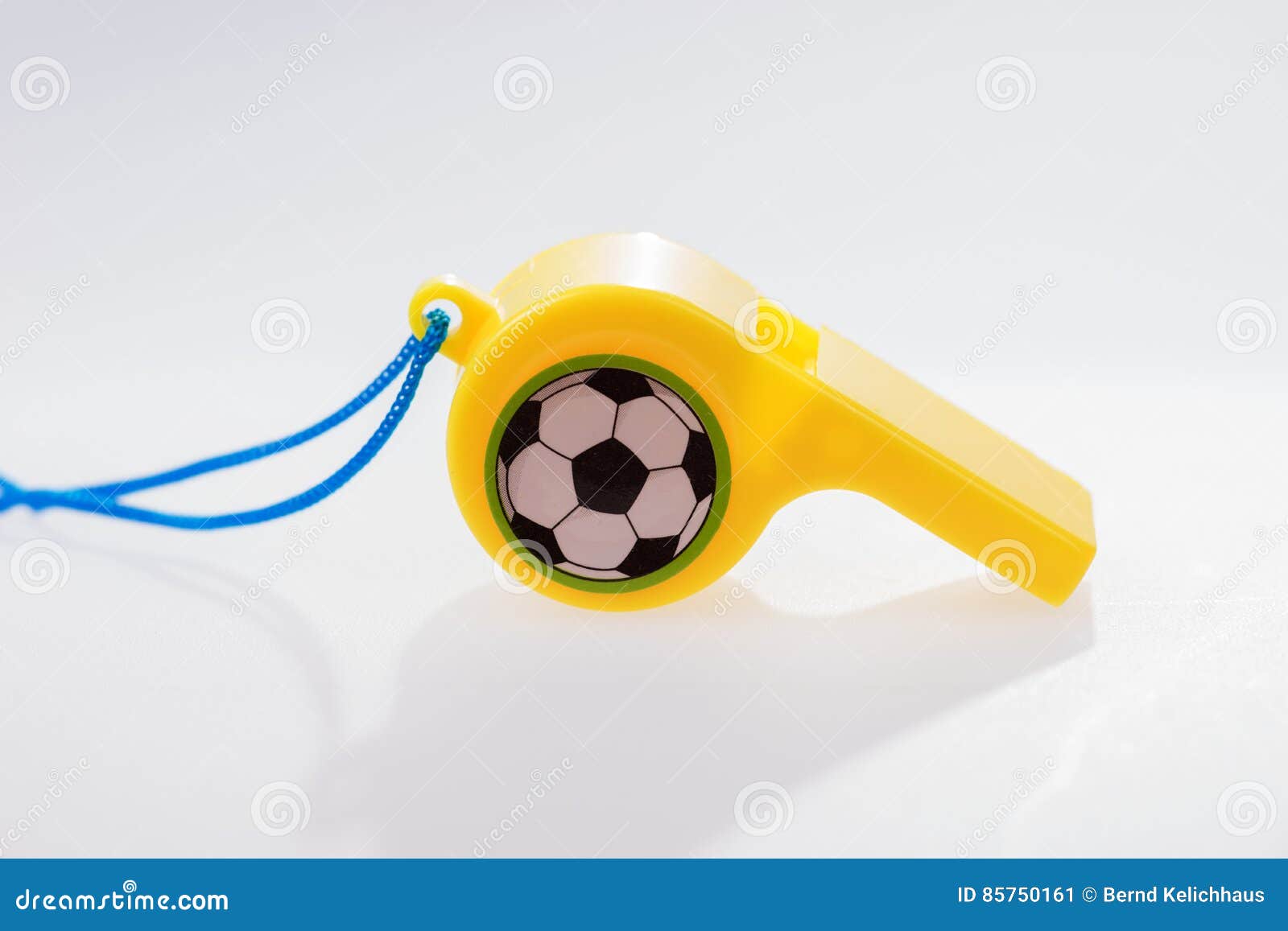 Colored Plastic Whistle with Cord on White Stock Image - Image of foul ...