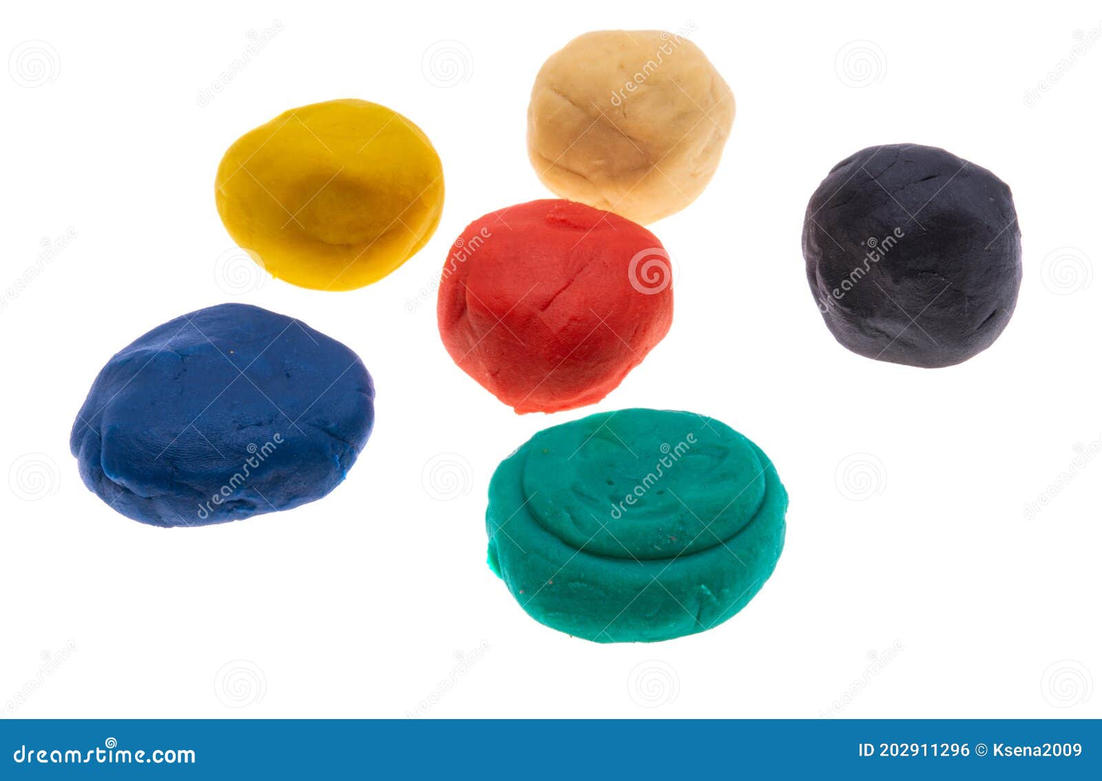 Colored Plasticine Isolated Stock Photo - Image of childhood, colour ...