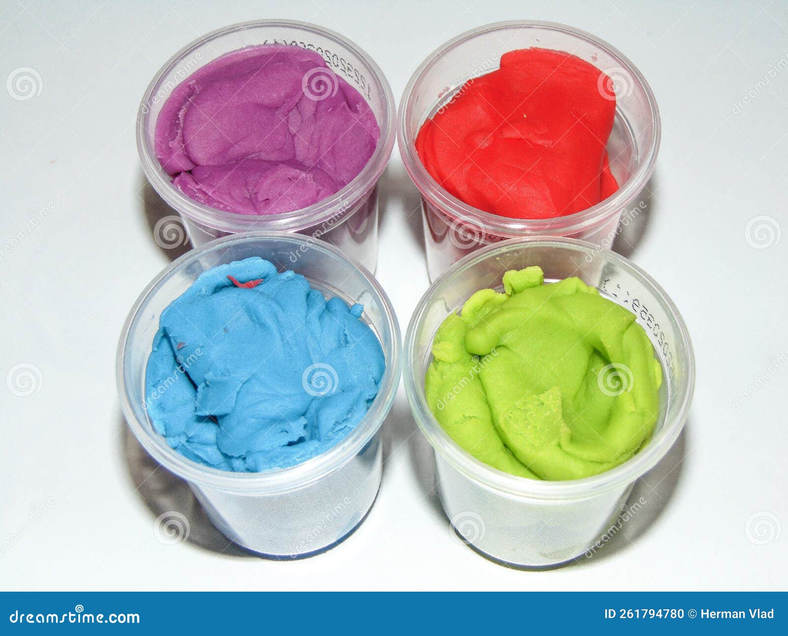 Colored Plasticine on White Background Stock Photo - Image of green ...