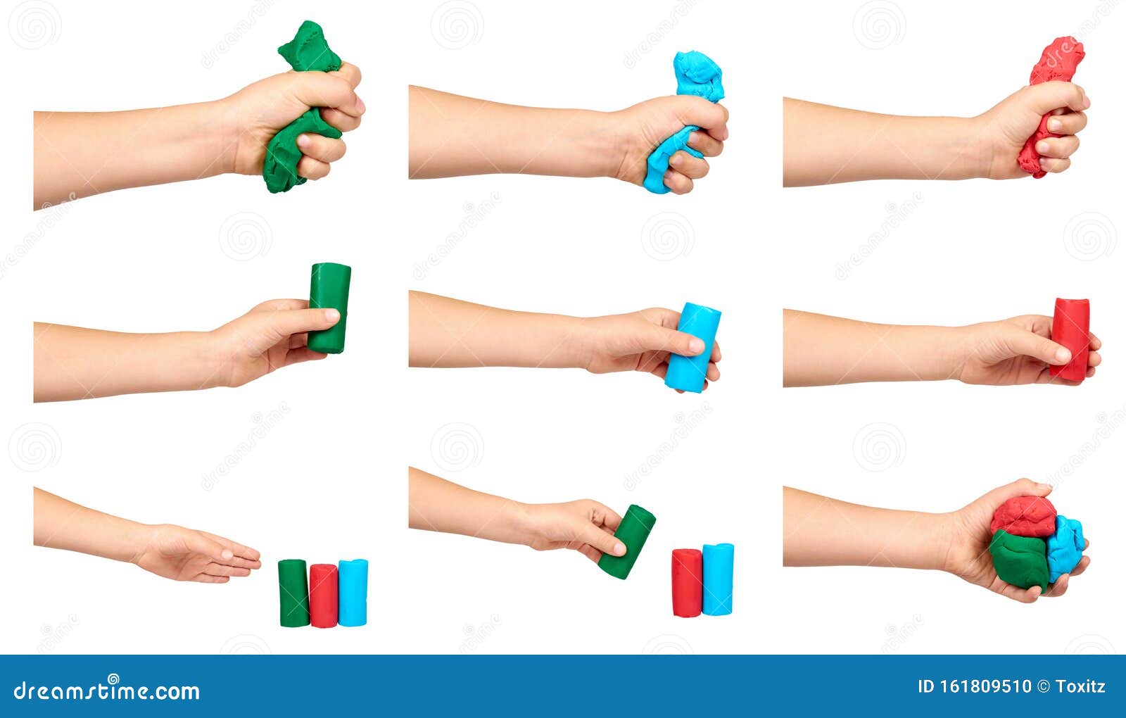 Colored Plasticine for Kids Play, Set and Collection Stock Photo ...