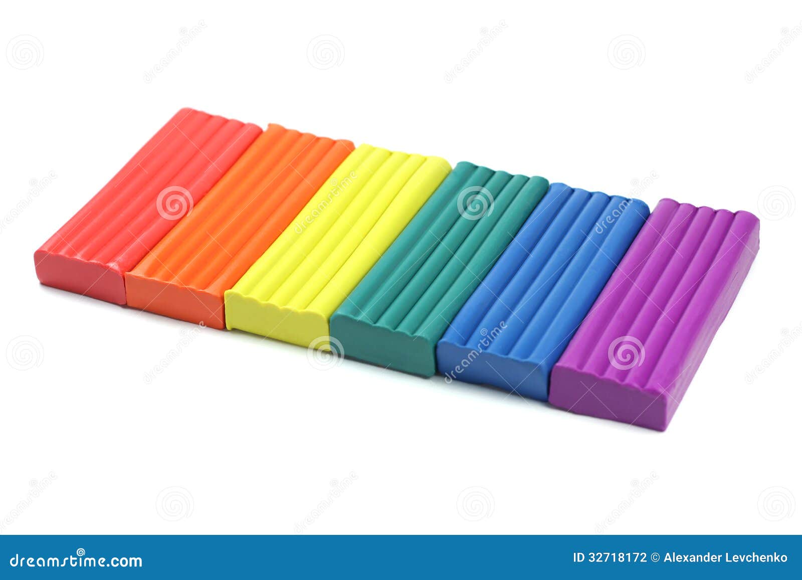 Colored plasticine stock photo. Image of isolated, clay - 32718172